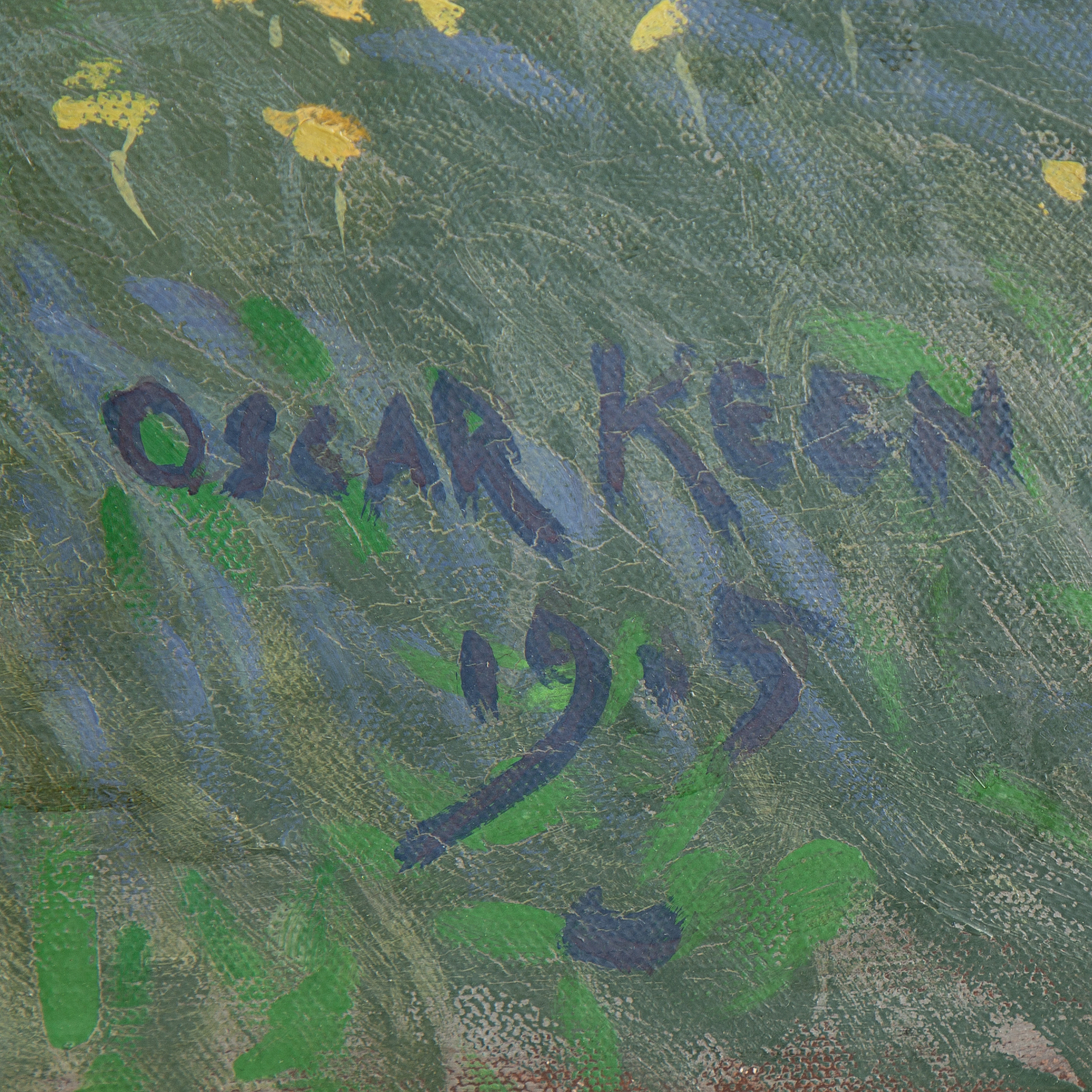 OSCAR KEEN, oil on canvas, signed Oscar keen and dated 1915. - Bukowskis