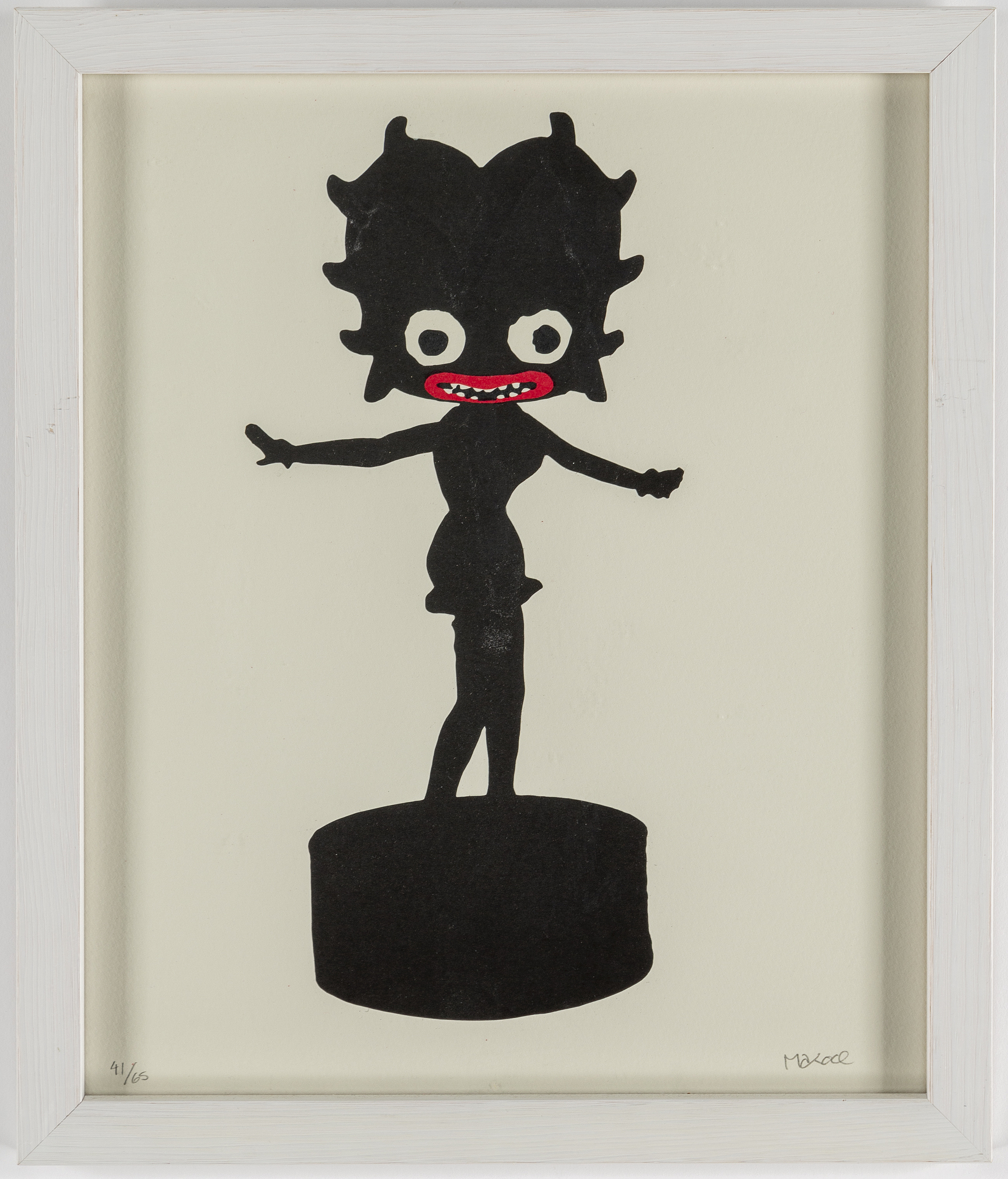 MAKODE LINDE, färglitografi, signerad med blyerts och numrerad 41/65 ...