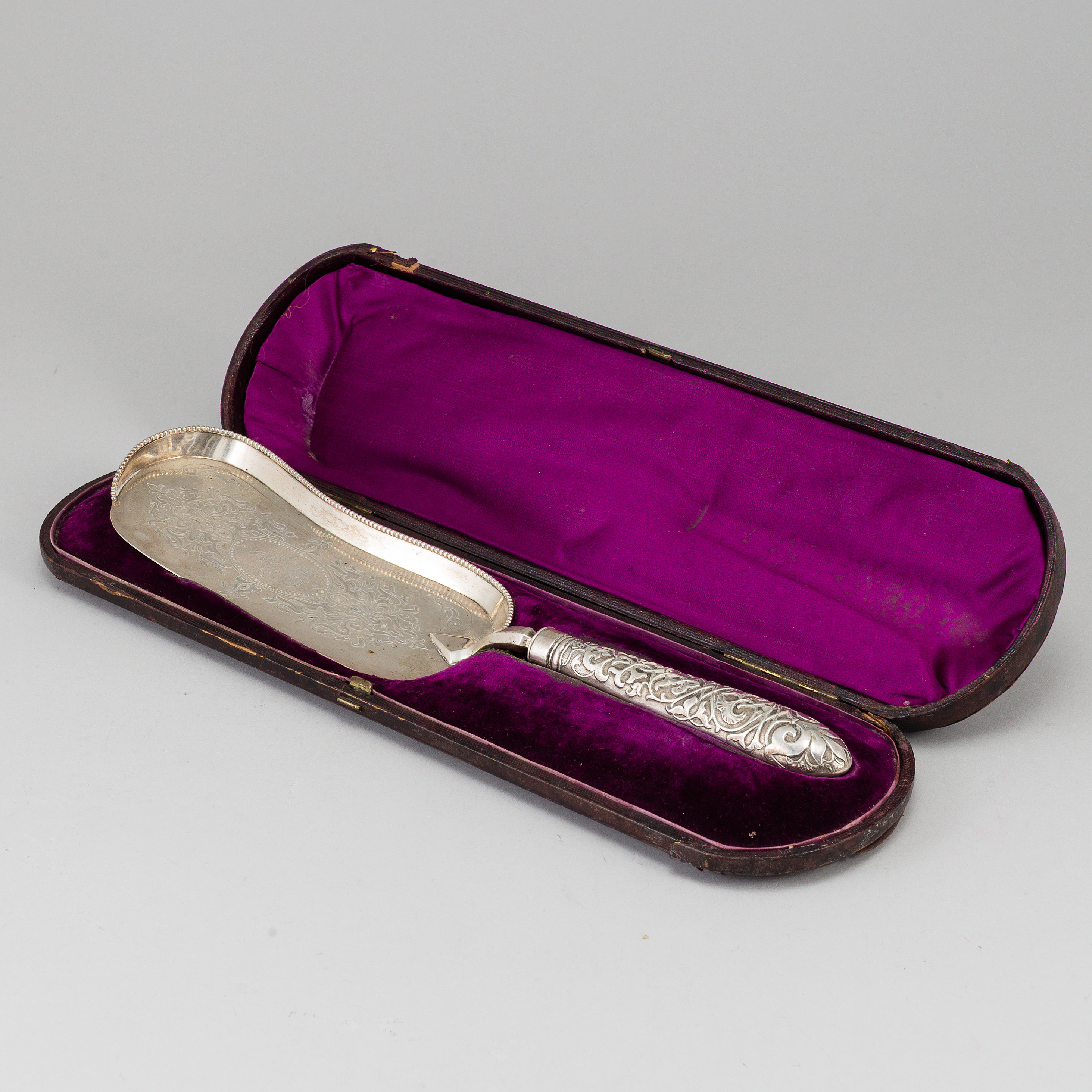 Chawner & Co (George William Adams), a silver server, London 1876 ...