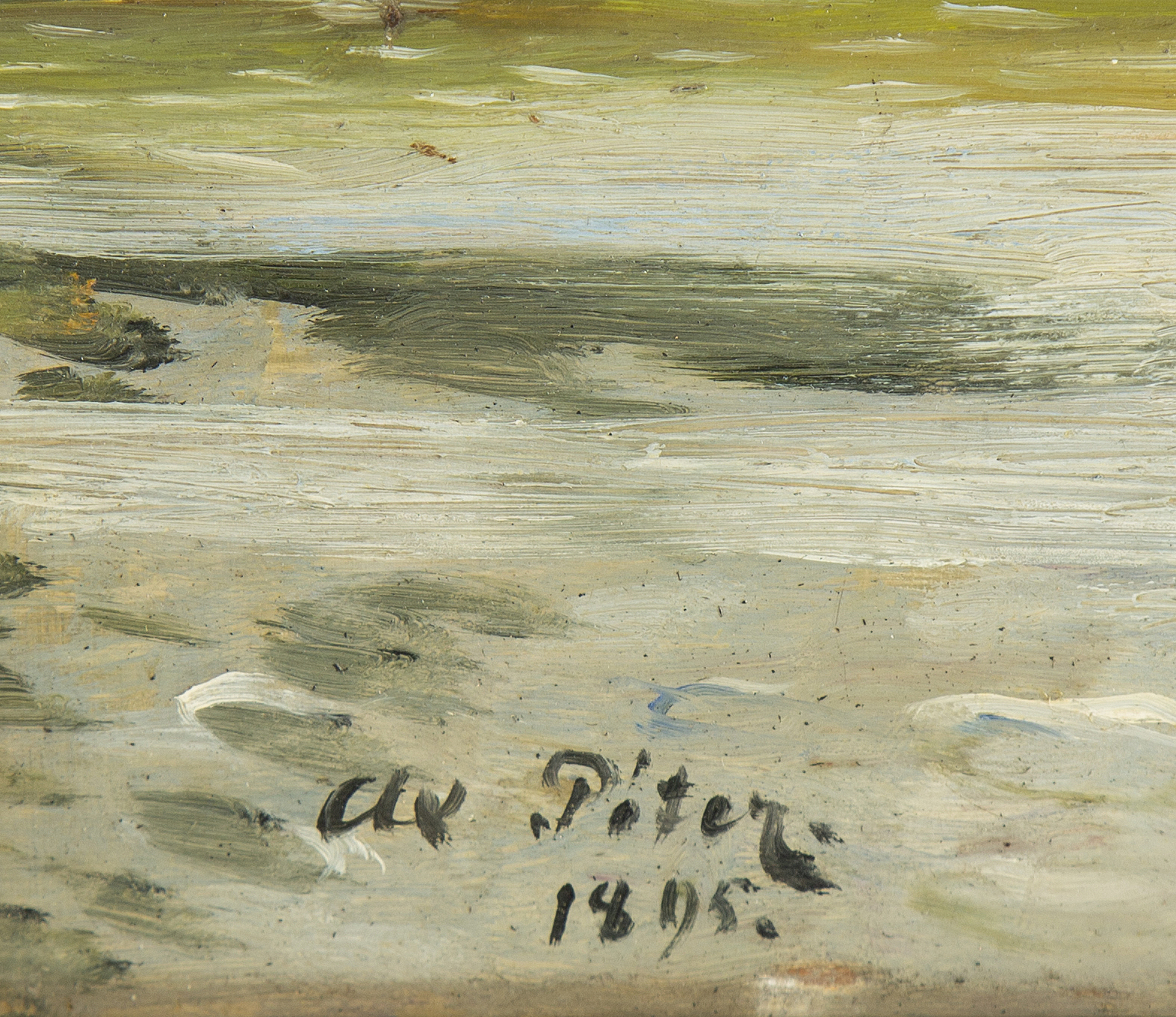 AXEL PETER, oil on panel, signed and dated 1895. - Bukowskis
