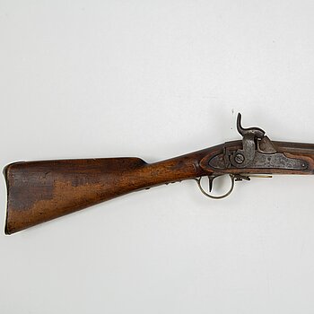 A Swedish percussion gun 1845 navy pattern. - Bukowskis