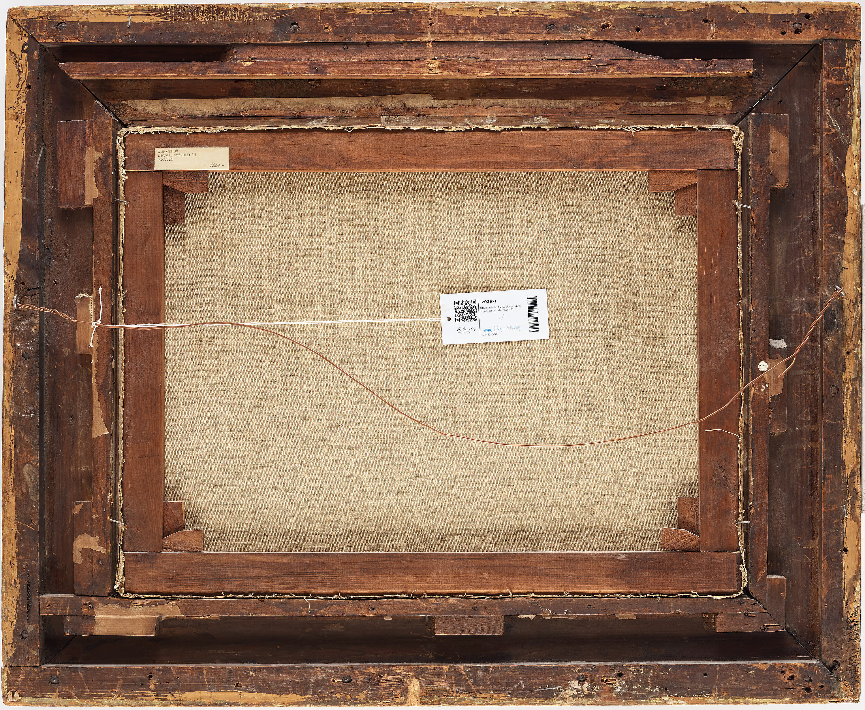 RICHARD BEAVIS, oil on canvas, signed and dated -72. - Bukowskis