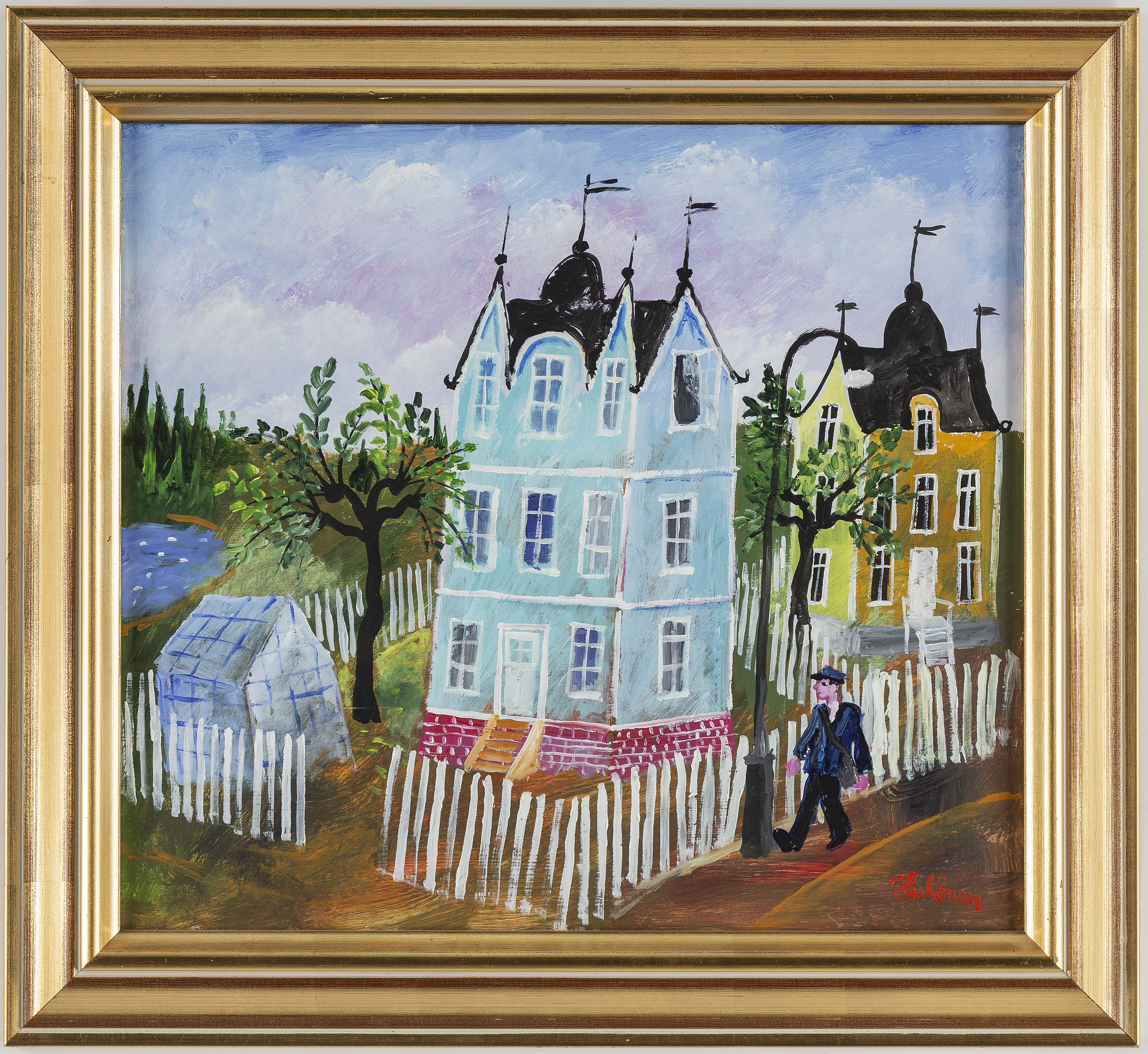 ANDERS HULTMAN, olja på pannå, signerad. - Bukowskis