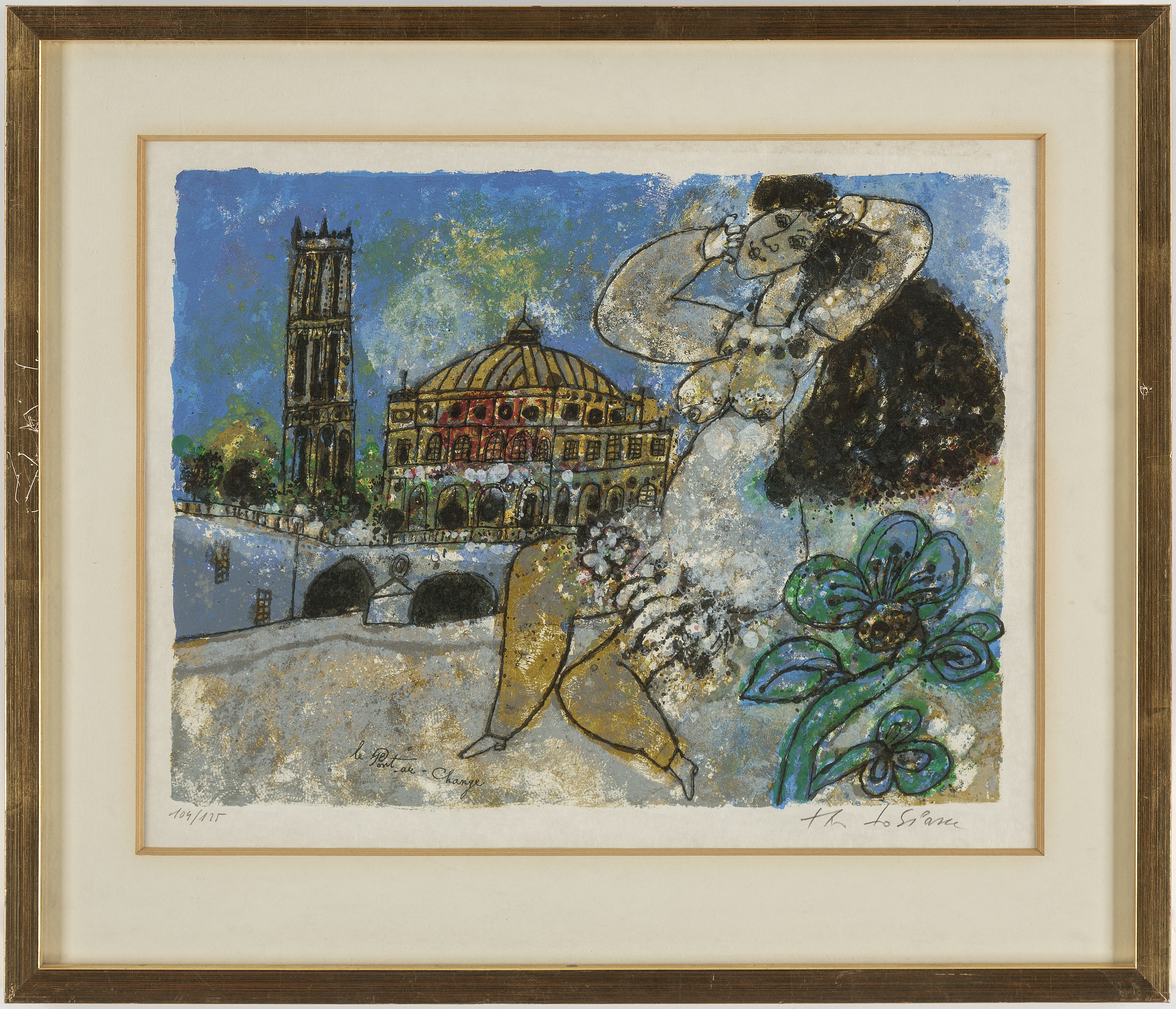 Three signed Theo Tobiasse lithographs. - Bukowskis