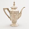 A silver coffee pot, Austria-Hungary 1872-1922, Soviet import mark ...