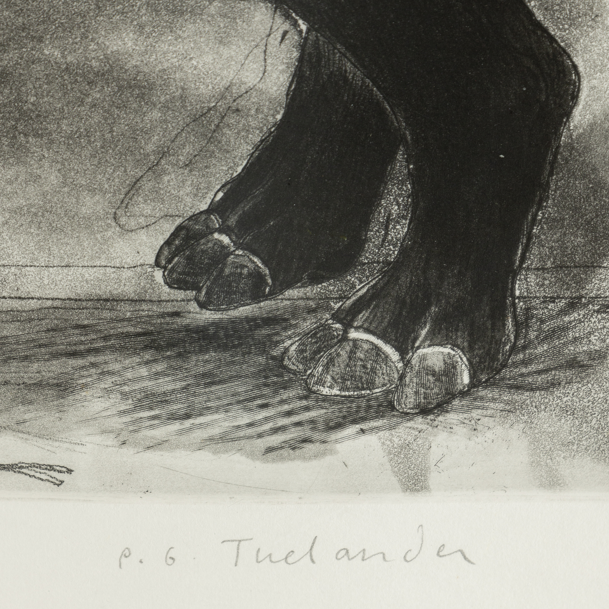PG THELANDER, etching in colours, signed 8/25. - Bukowskis