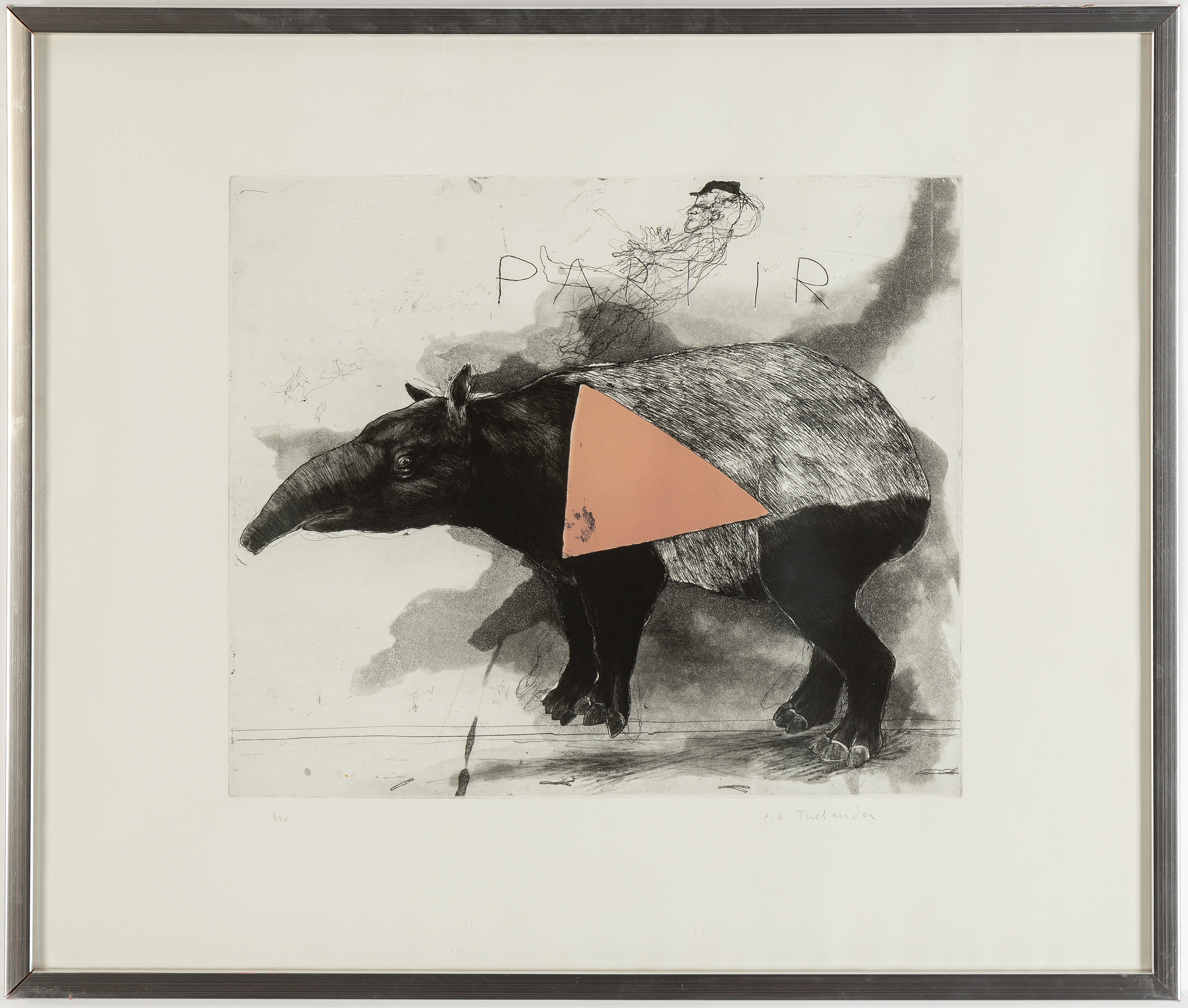 PG THELANDER, etching in colours, signed 8/25. - Bukowskis