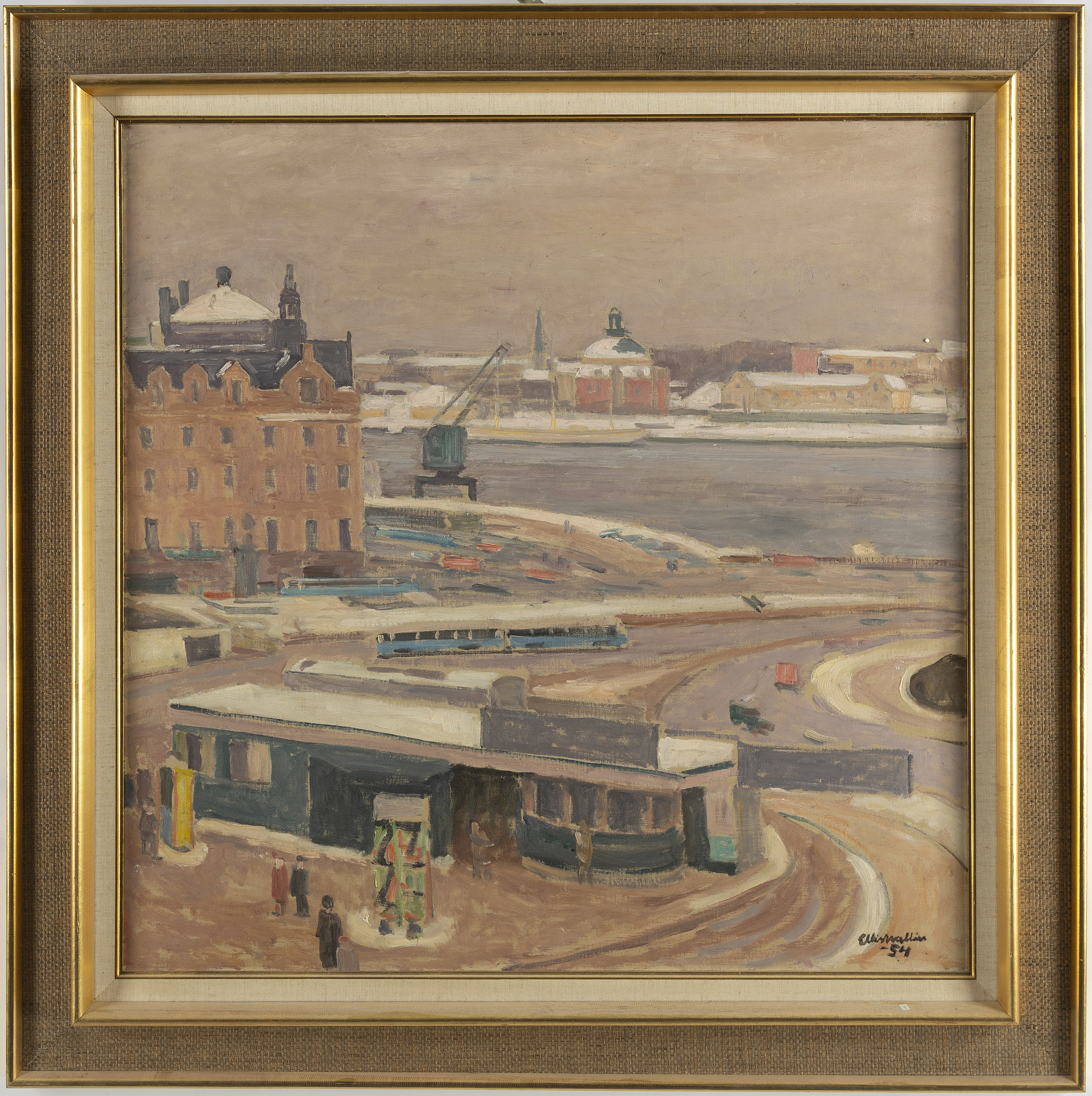 ELLIS WALLIN, olja på duk, signerad och daterad 1954. - Bukowskis