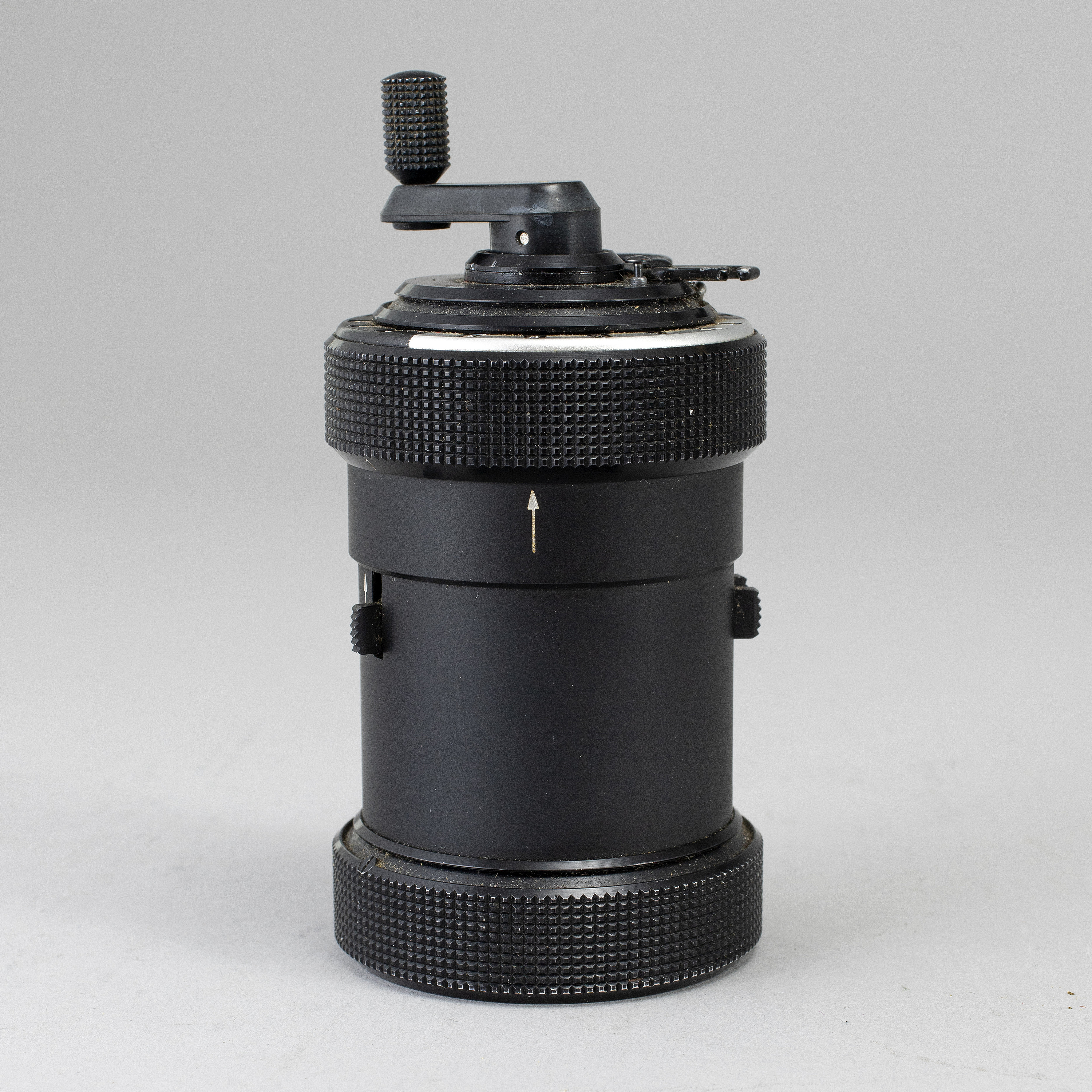 A 'Curta, Type I' calculator developed by Curt Herzstark, Contina AG ...