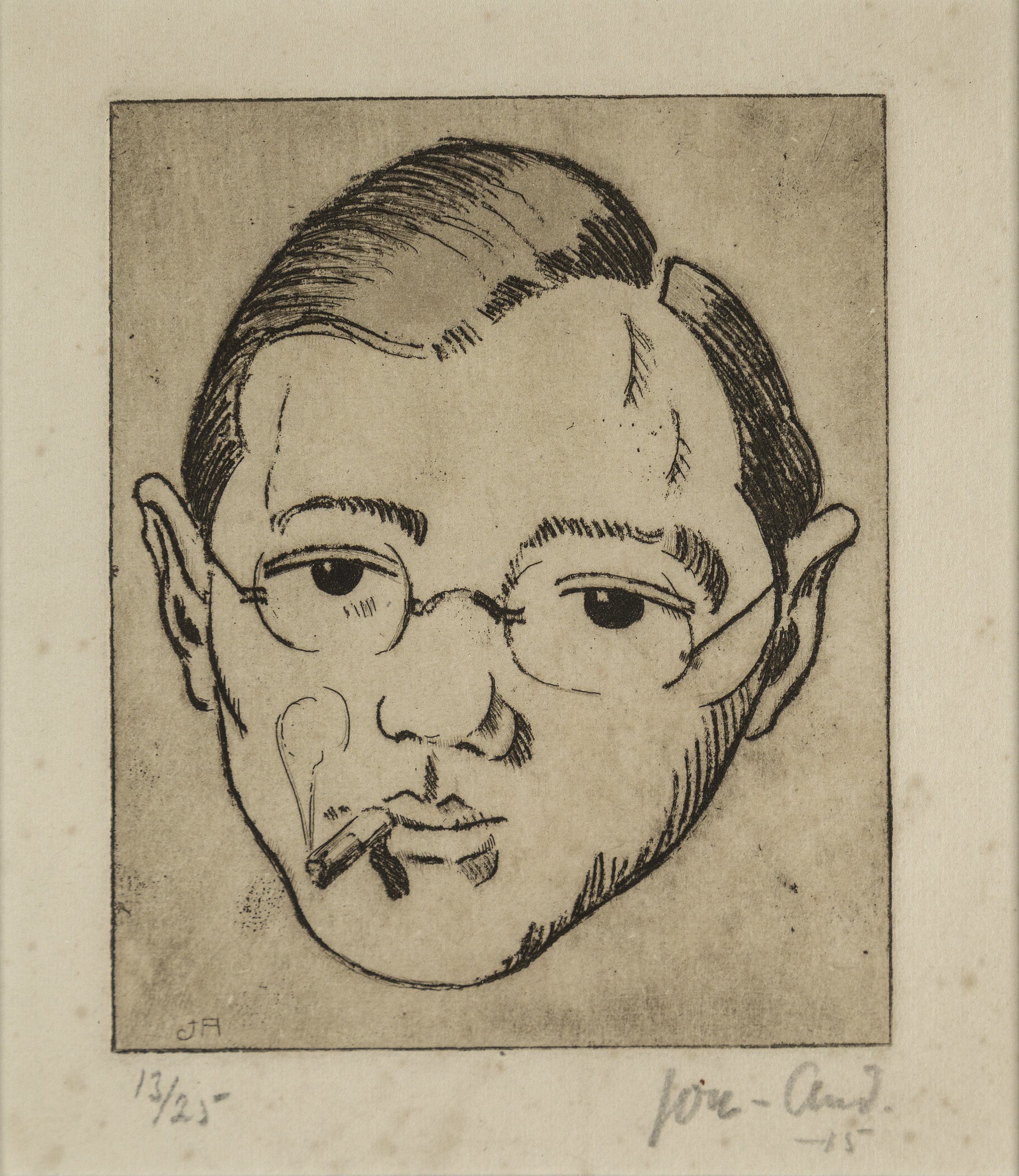 JOHN JON-AND, etching. Signed and dated -15. - Bukowskis