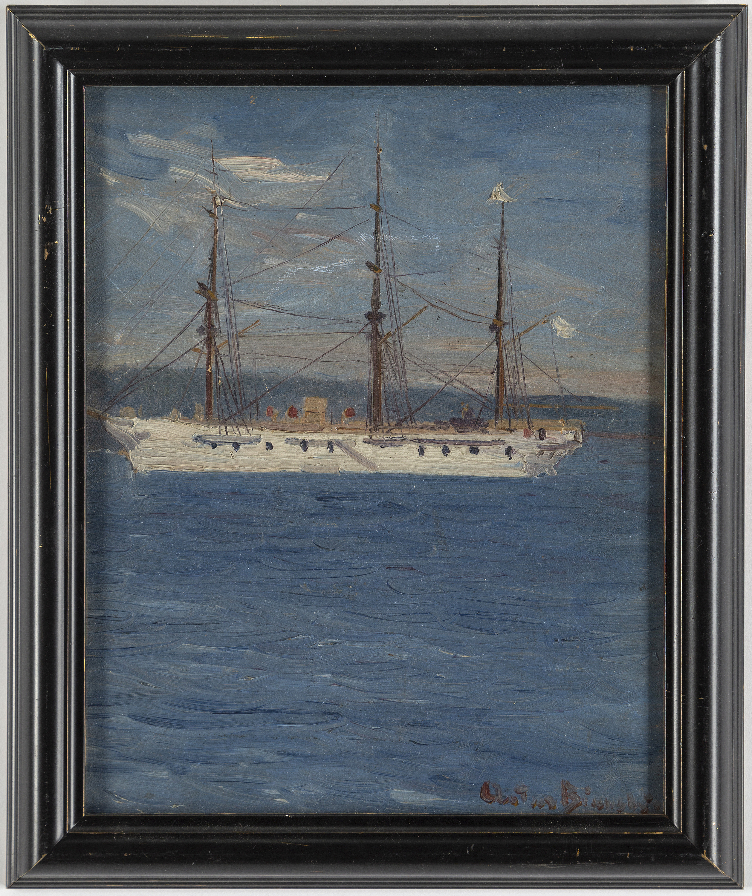 ARTHUR BIANCHINI, oil on panel, signed. - Bukowskis