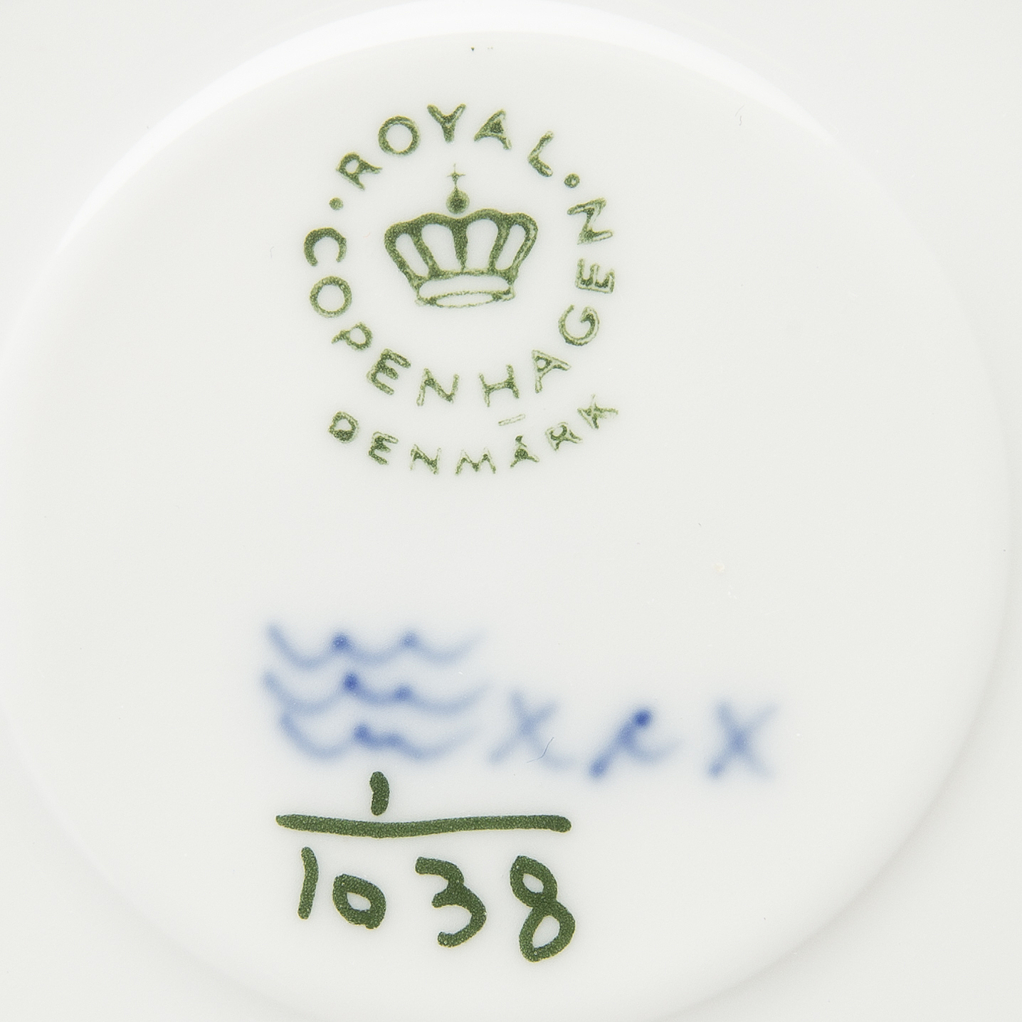 SERVIS 12 dlr musselmalet halvblonde Royal Copenhagen porslin 1900 ...