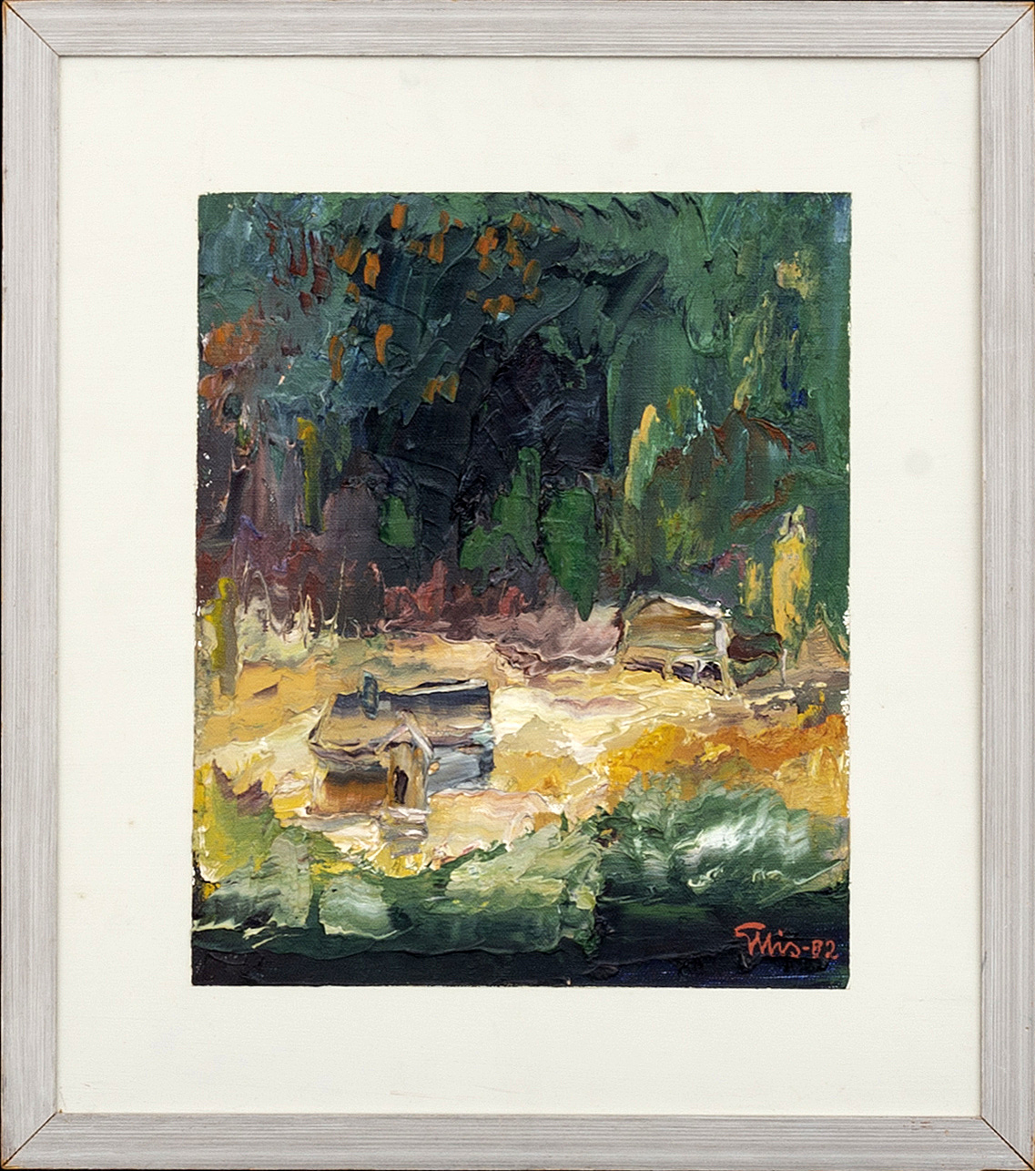 BENGT ELLIS, oil on canvas laid on panel signed and dated 82. - Bukowskis