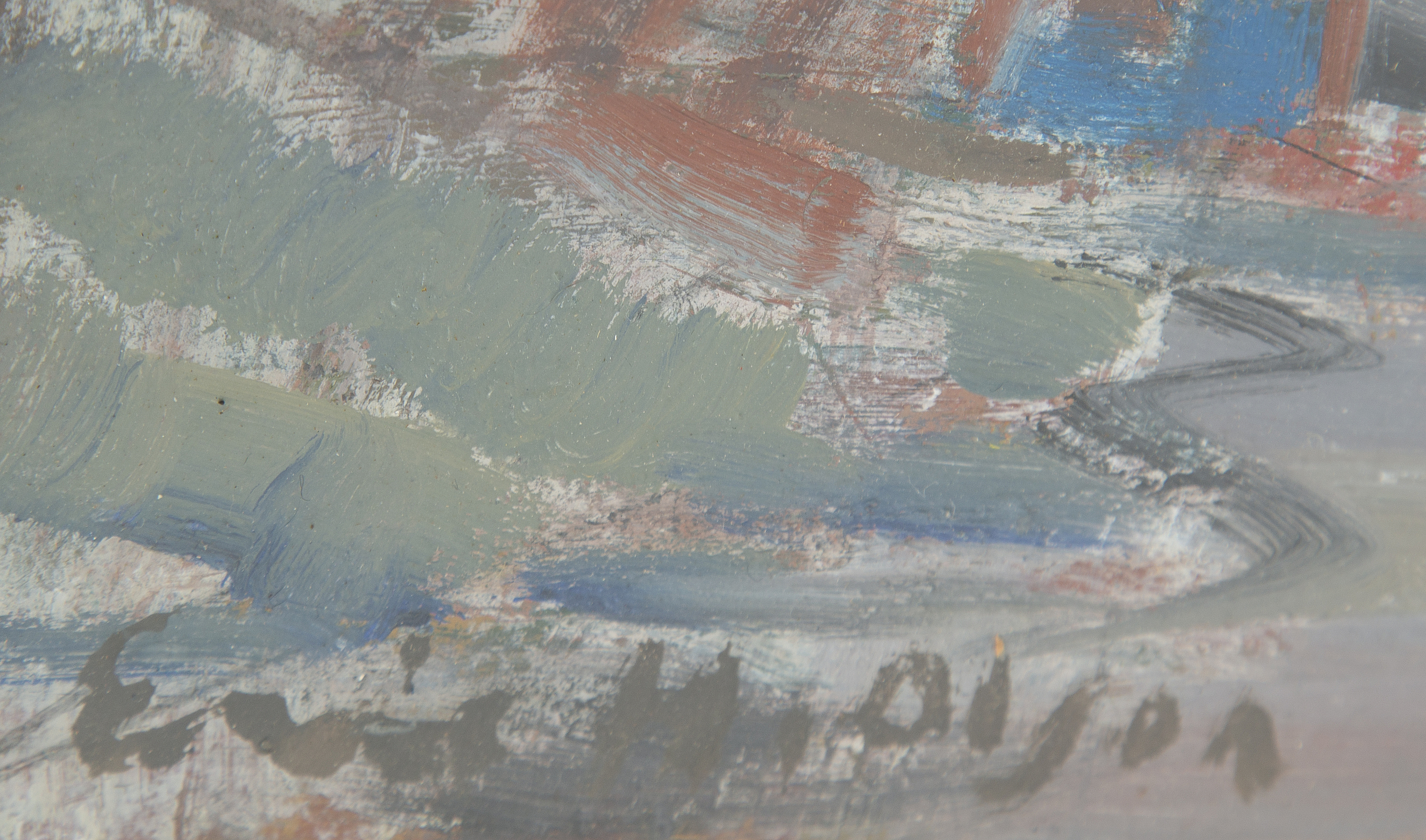 ERIC H OLSON, oil on board, signed Eric H Olson. - Bukowskis