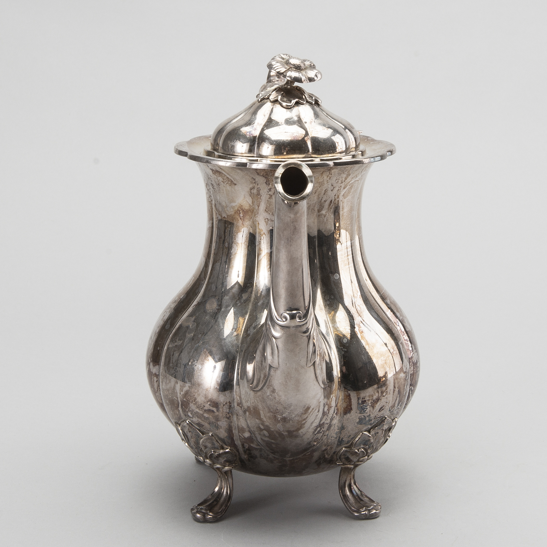 A danish 20th century silver 3 pcs coffee set mark of Cohr Denmark ...