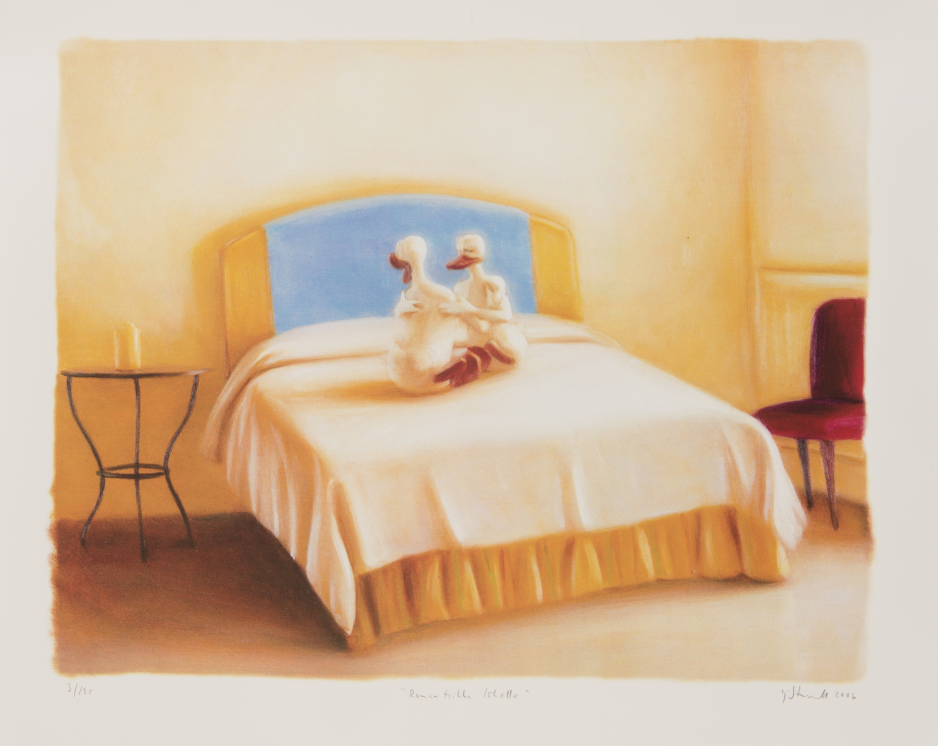 KAJ STENVALL, litografia, signeerattu ja päivätty 2006, numeroitu 3/195 ...