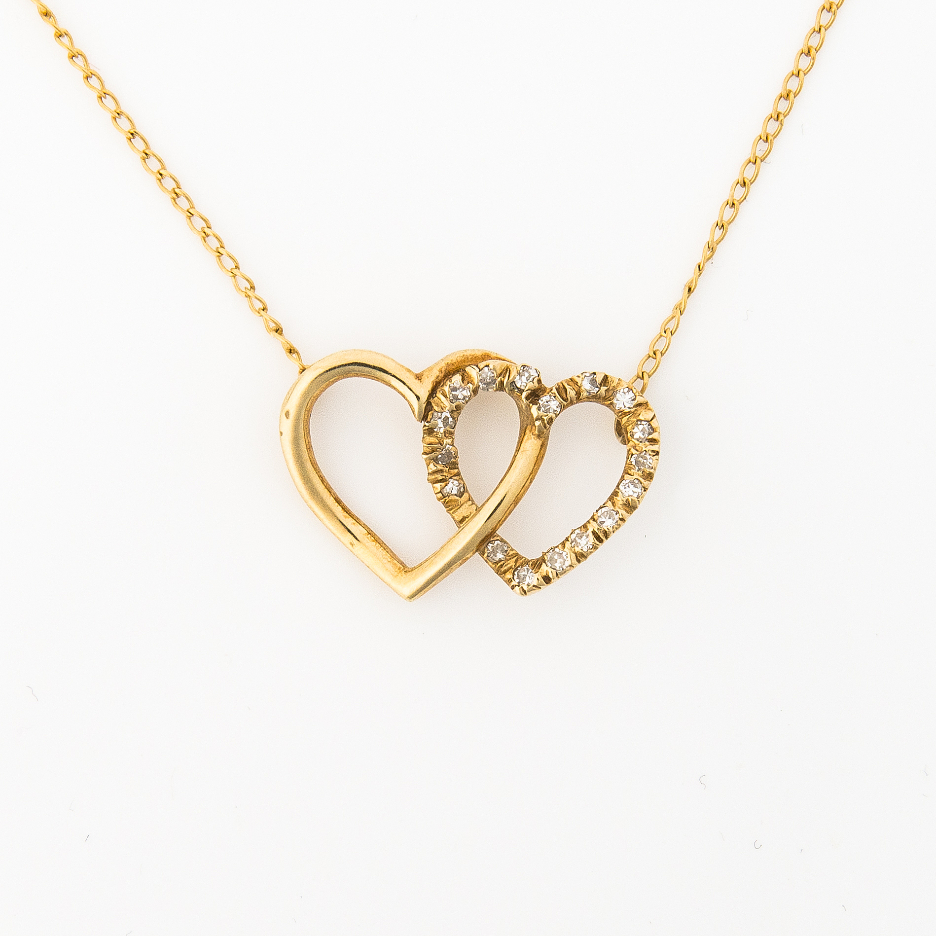 HALSBAND, 14K guld, diamanter. - Bukowskis