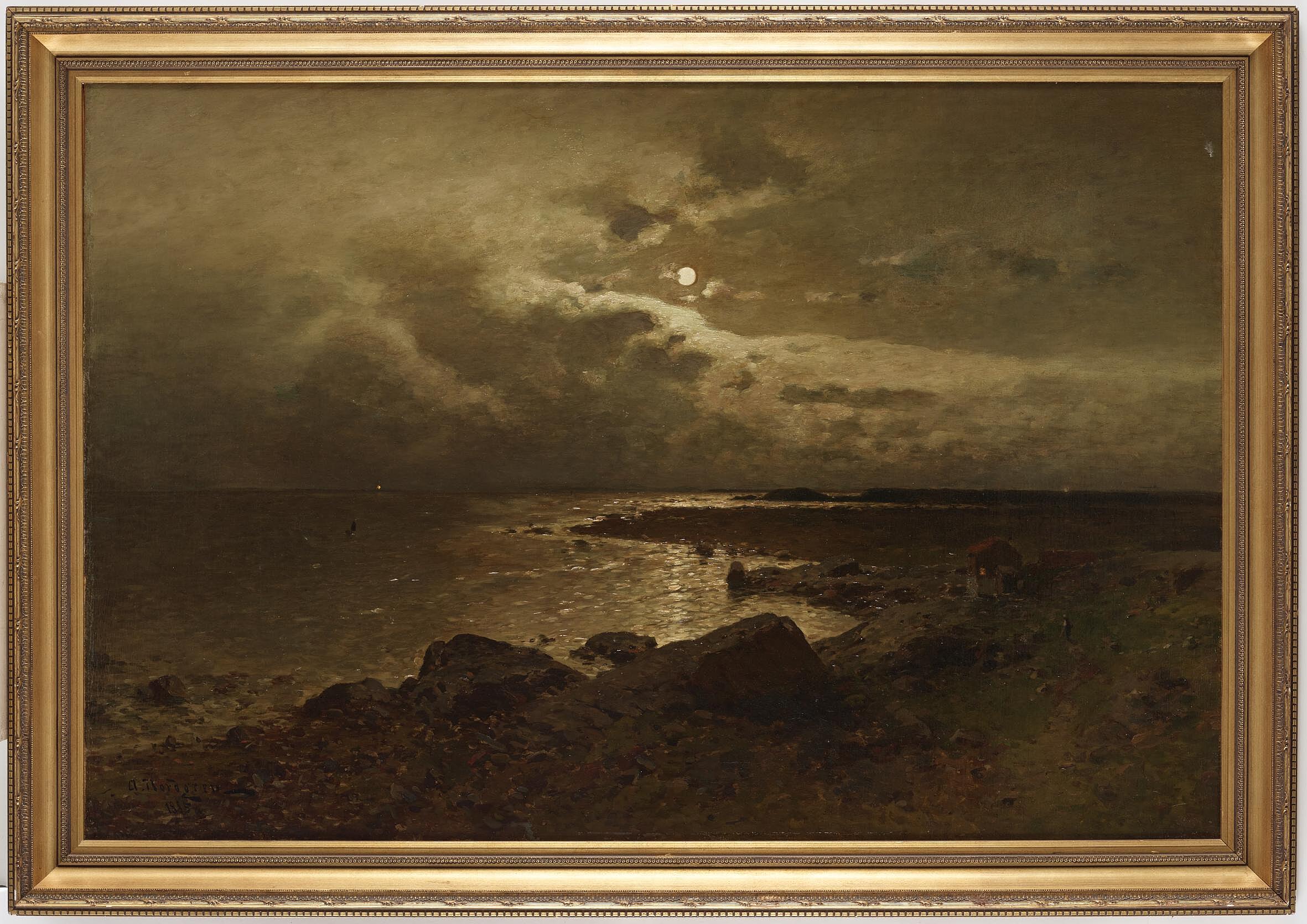 AXEL NORDGREN, oil on canvas, signed A. Nordgren and dated 1885 ...