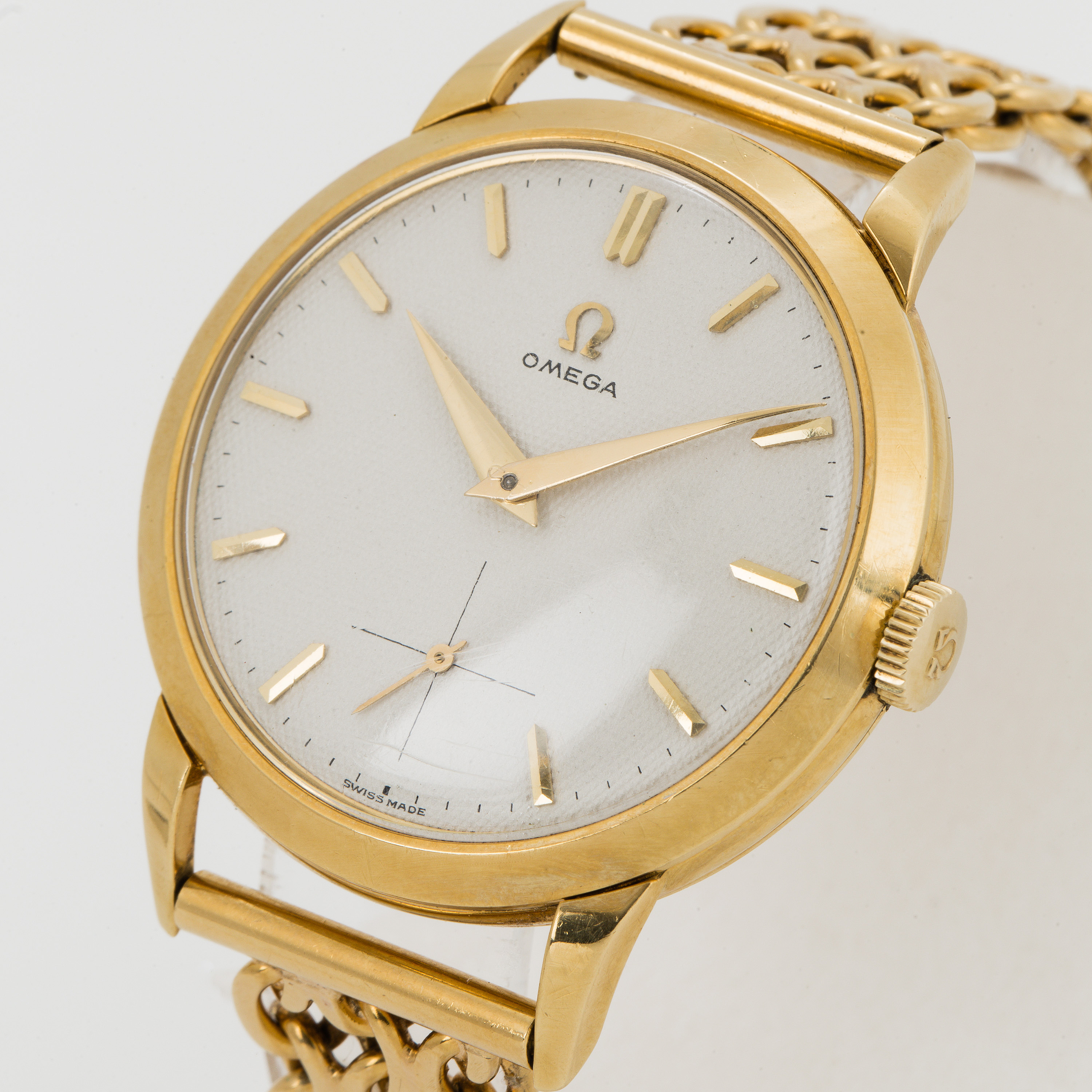 OMEGA, Waffle dial, armbandsur, 35 mm. - Bukowskis