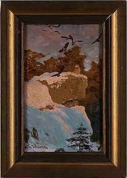 THURE WALLNER, oil on paper-panel, signed. - Bukowskis