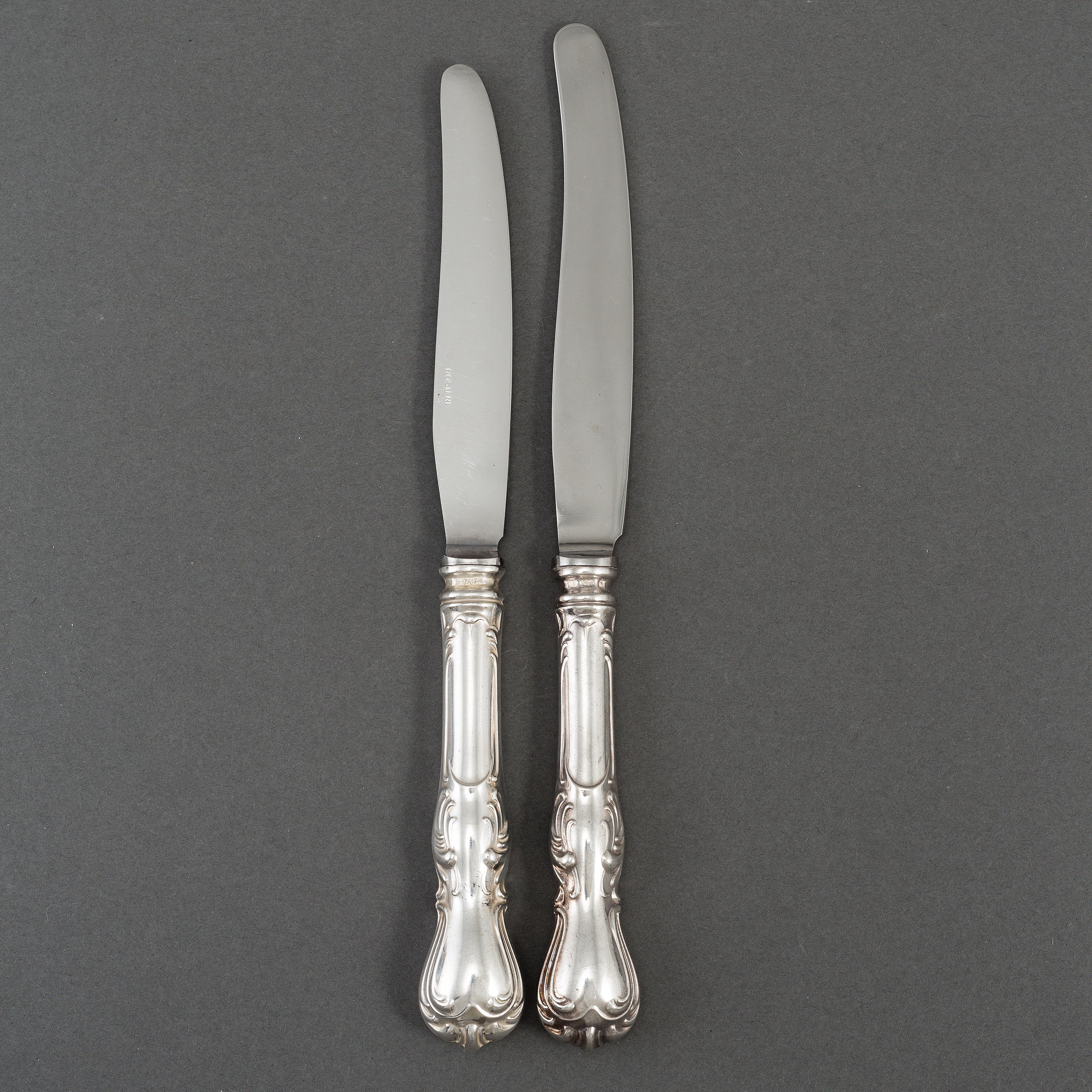 12 'Prince Albert' silver knives, GAB, some Eskilstuna 1978. - Bukowskis