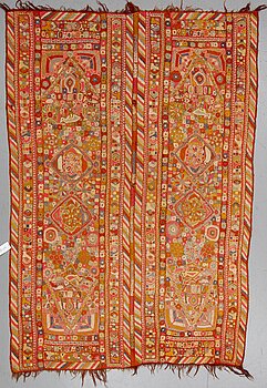 A semi-antique embroidered textile by the Marsh Arabs/nomads in Iraq ...