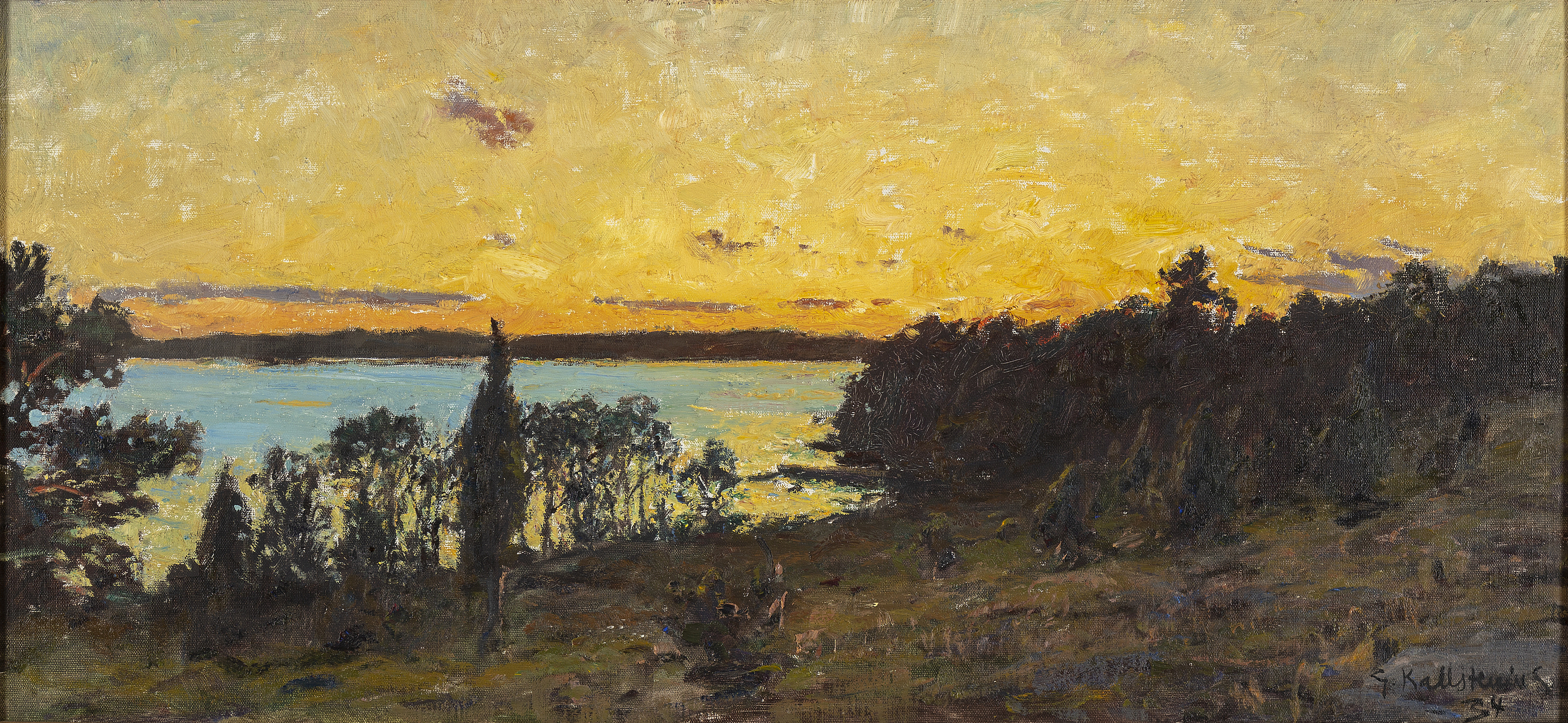 GOTTFRID KALLSTENIUS, olja på duk, signerad G. Kallstenius och daterad ...