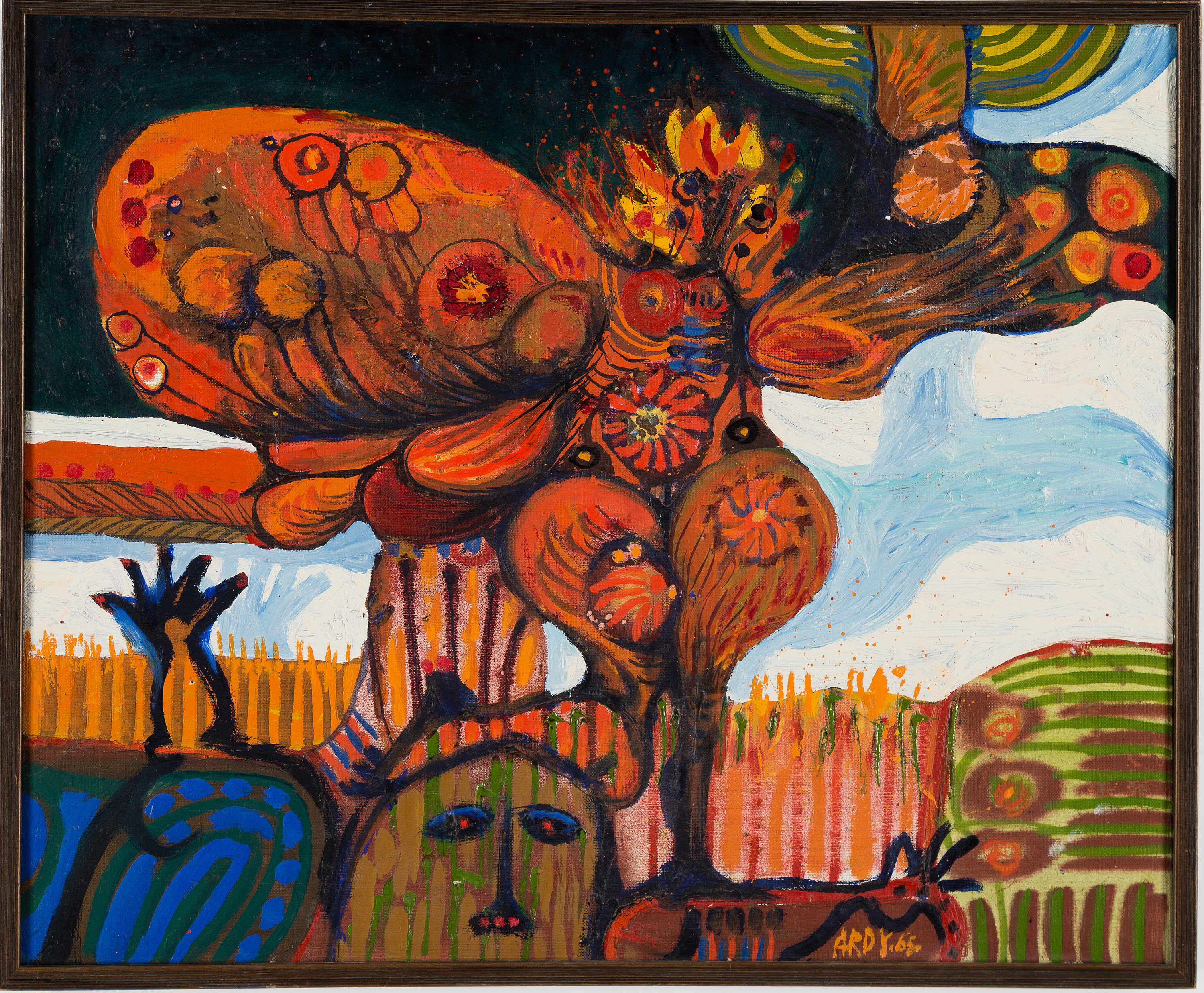 ARDY STRÜWER, olja på duk, signerad och daterad -65. - Bukowskis