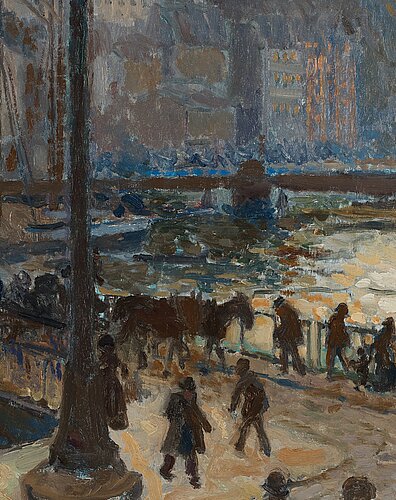 Axel Erdmann, View over Södermalm, Stockholm. - Bukowskis