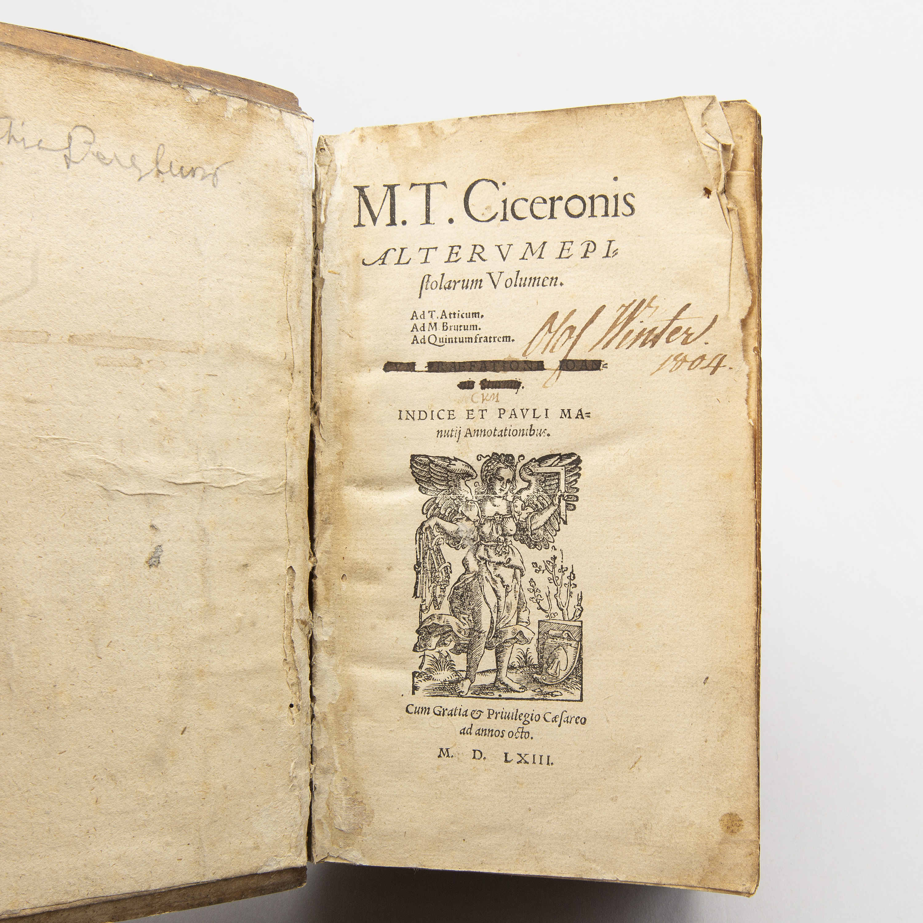 Bok, Marcus Tullius Cicero 'Alterum Epistolarum volumen: Ad T. Atticum ...