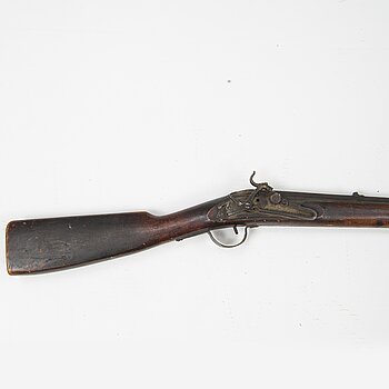 A 19th Century Swedish snaphaunce rifle. - Bukowskis