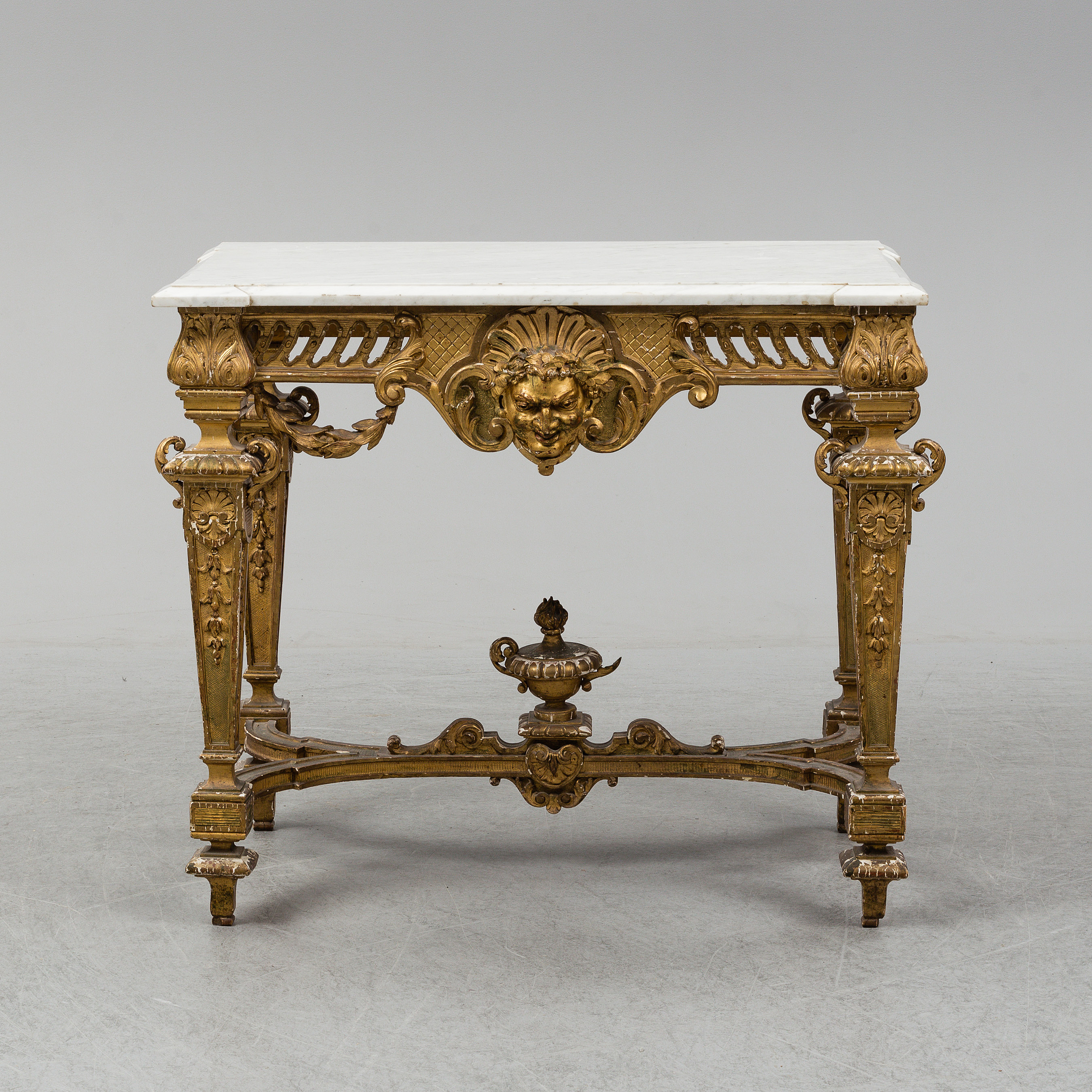 A baroque style console table, late 19th century. - Bukowskis