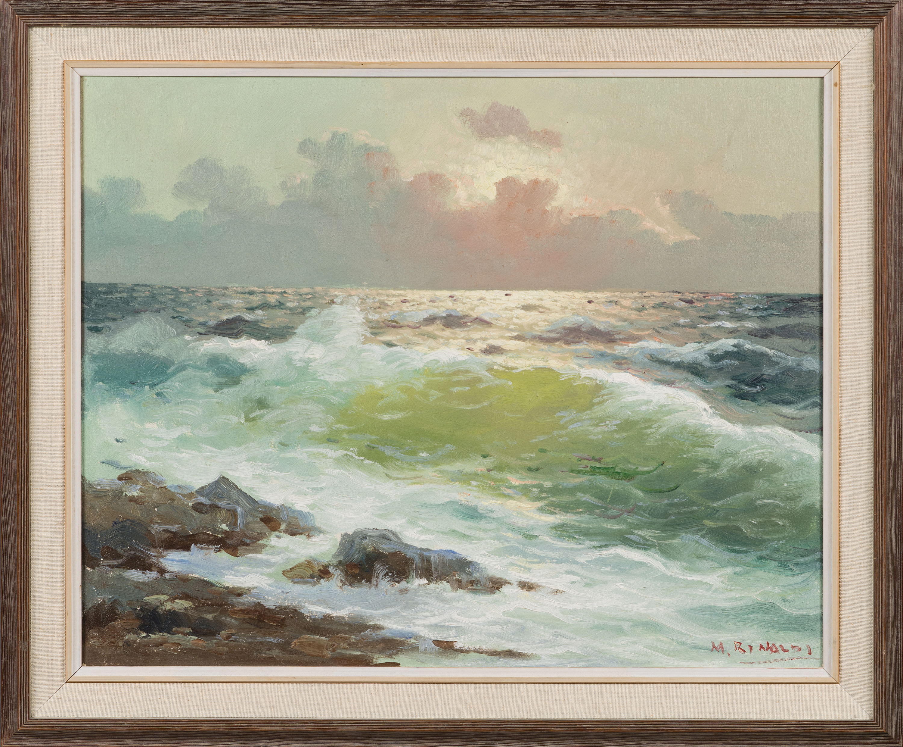 M. RINALDI, oil on canvas, signed. - Bukowskis