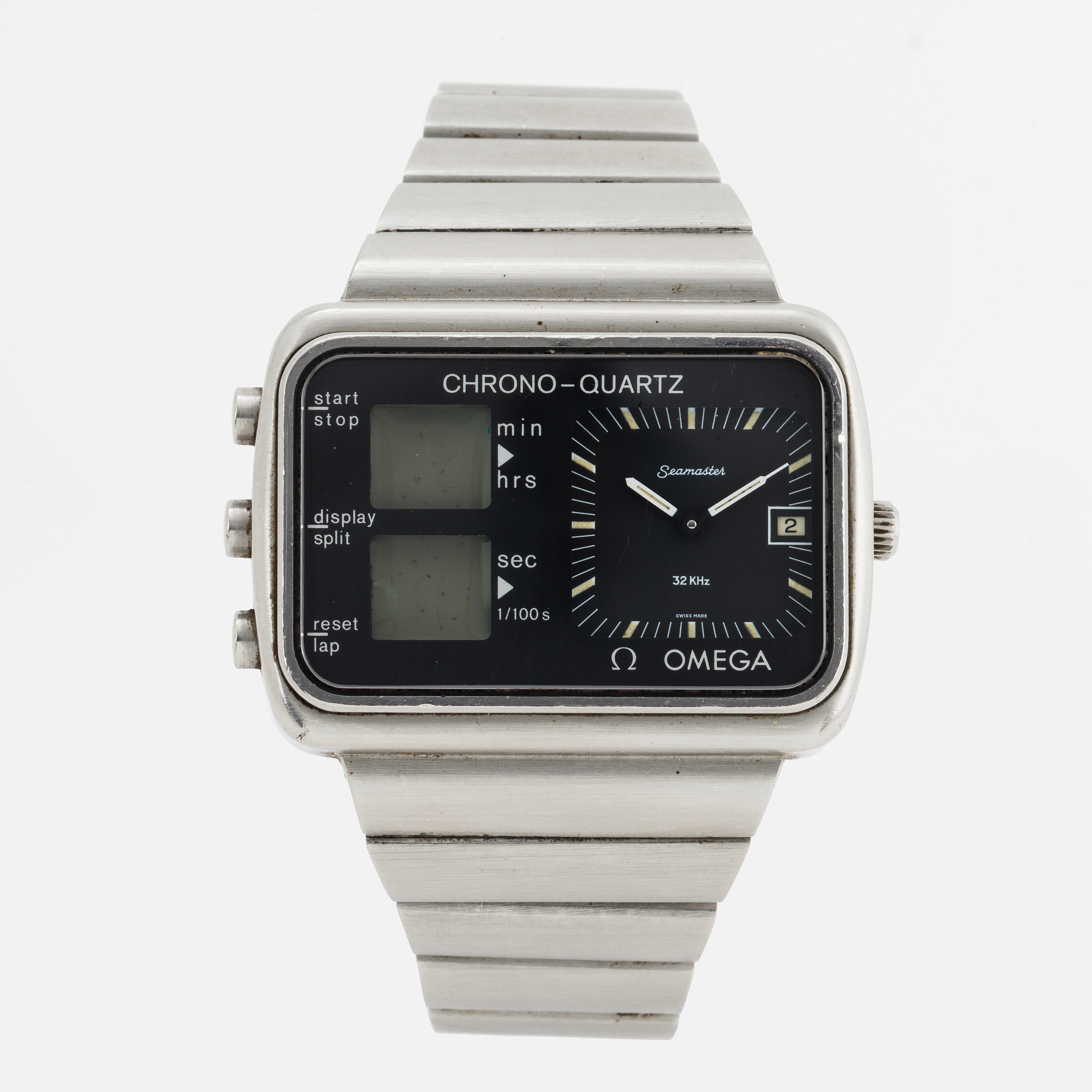 OMEGA, Seamaster, Chrono-Quartz, "Albatros", 46,7 x 34 mm, - Bukowskis