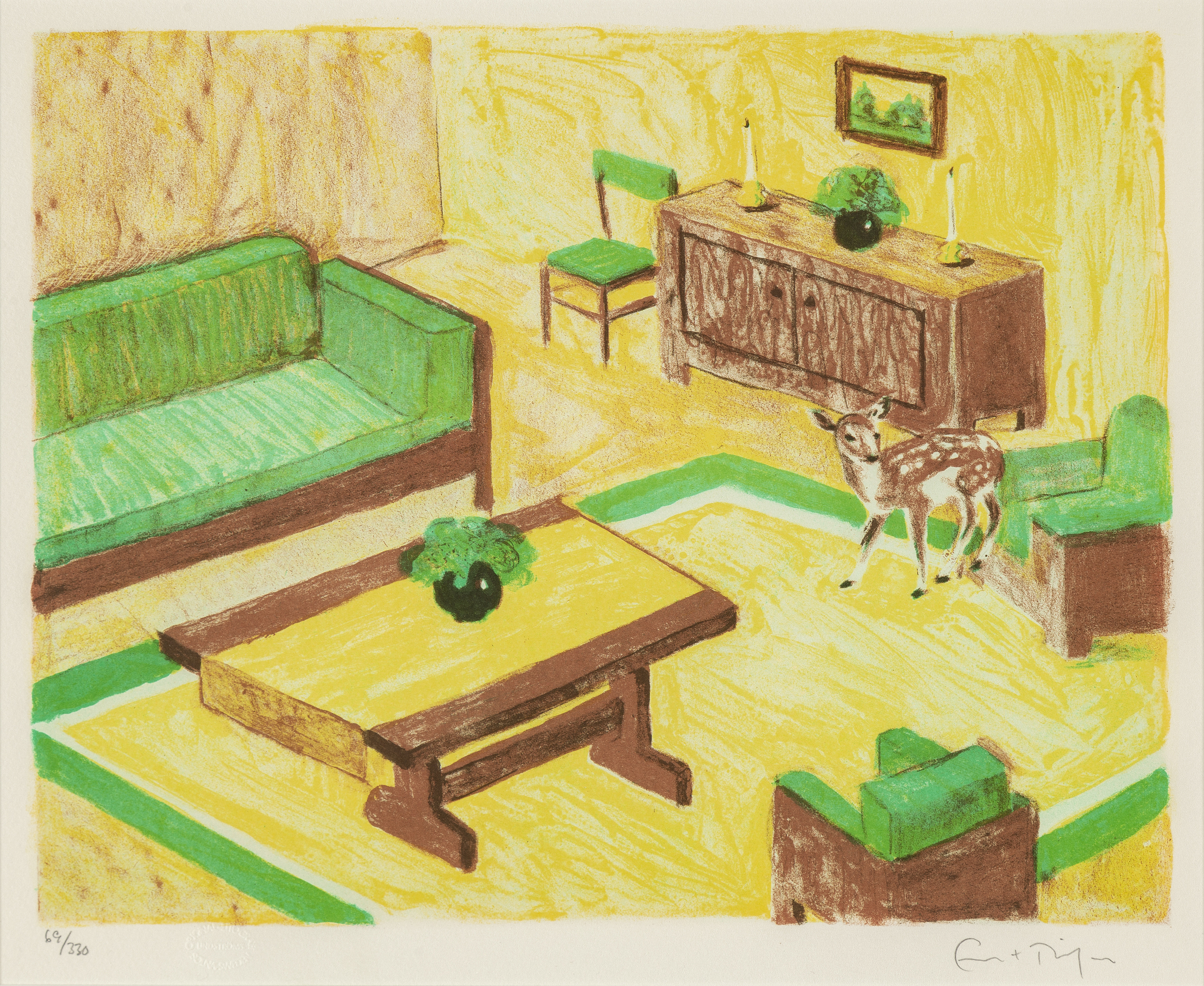 ERNST BILLGREN, färglitografi, signerad och numrerad 69/330. - Bukowskis