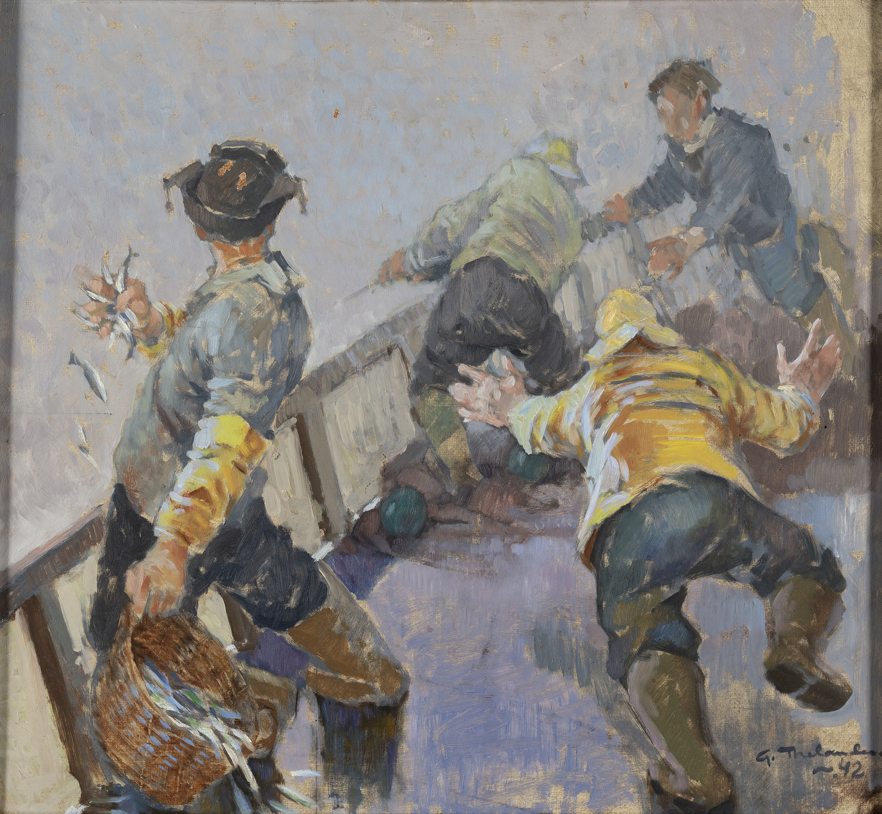 STEN GUNNAR THELANDER, olja på pannå signerad och daterad -42. - Bukowskis