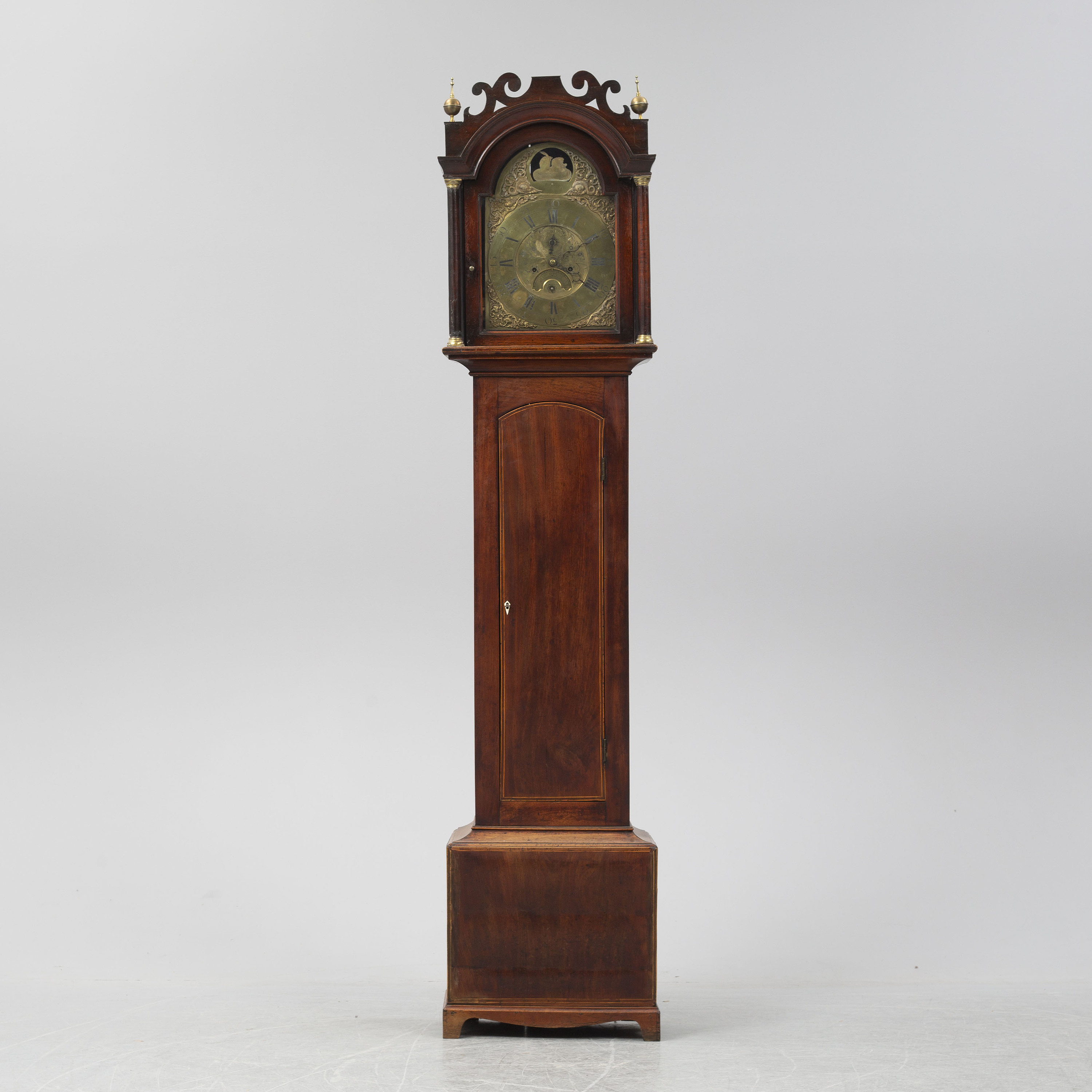 A mahogany long case clock by George Payne Ludlow (1743-1795). - Bukowskis