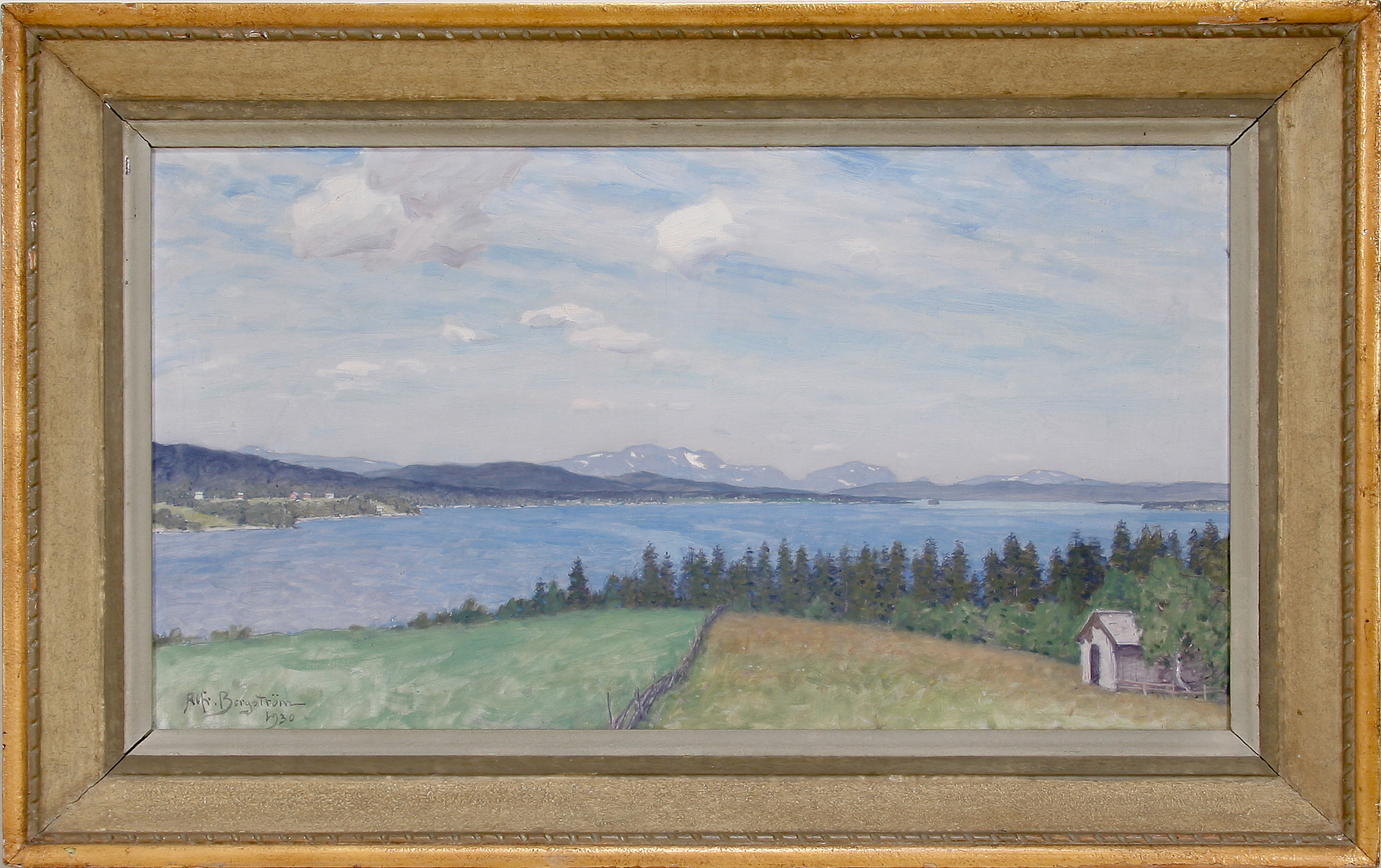 ALFRED BERGSTRÖM, olja på duk. Sign och dat 1930. - Bukowskis