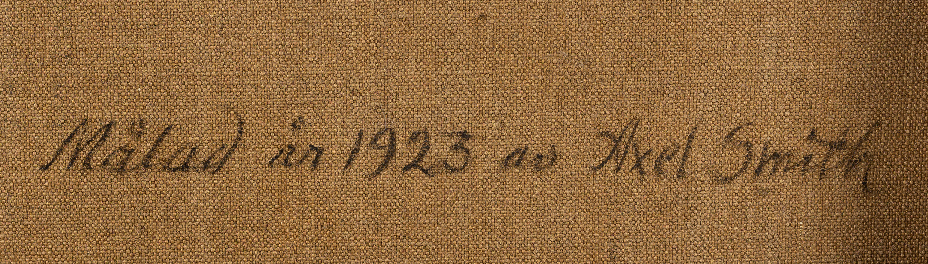 AXEL SMITH, olja på duk, signerad och daterad 1923. - Bukowskis