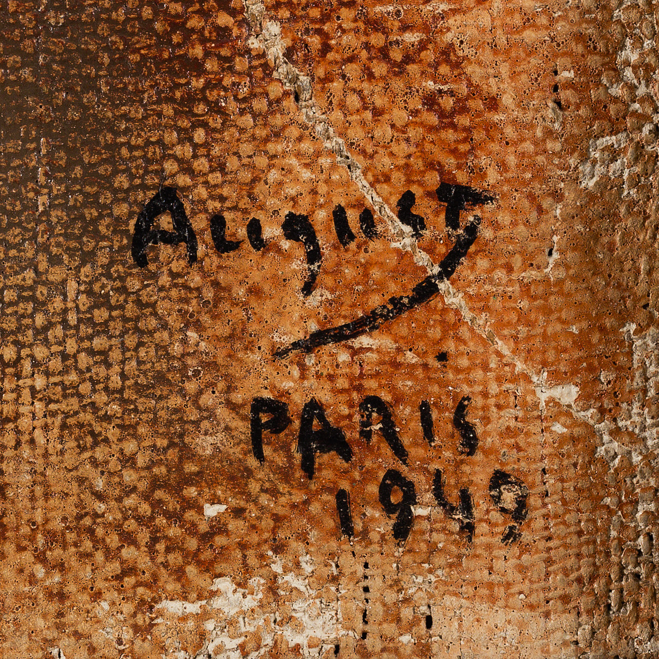 AUGUST PUIG, oil on canvas, signed and dated Paris 1949. - Bukowskis