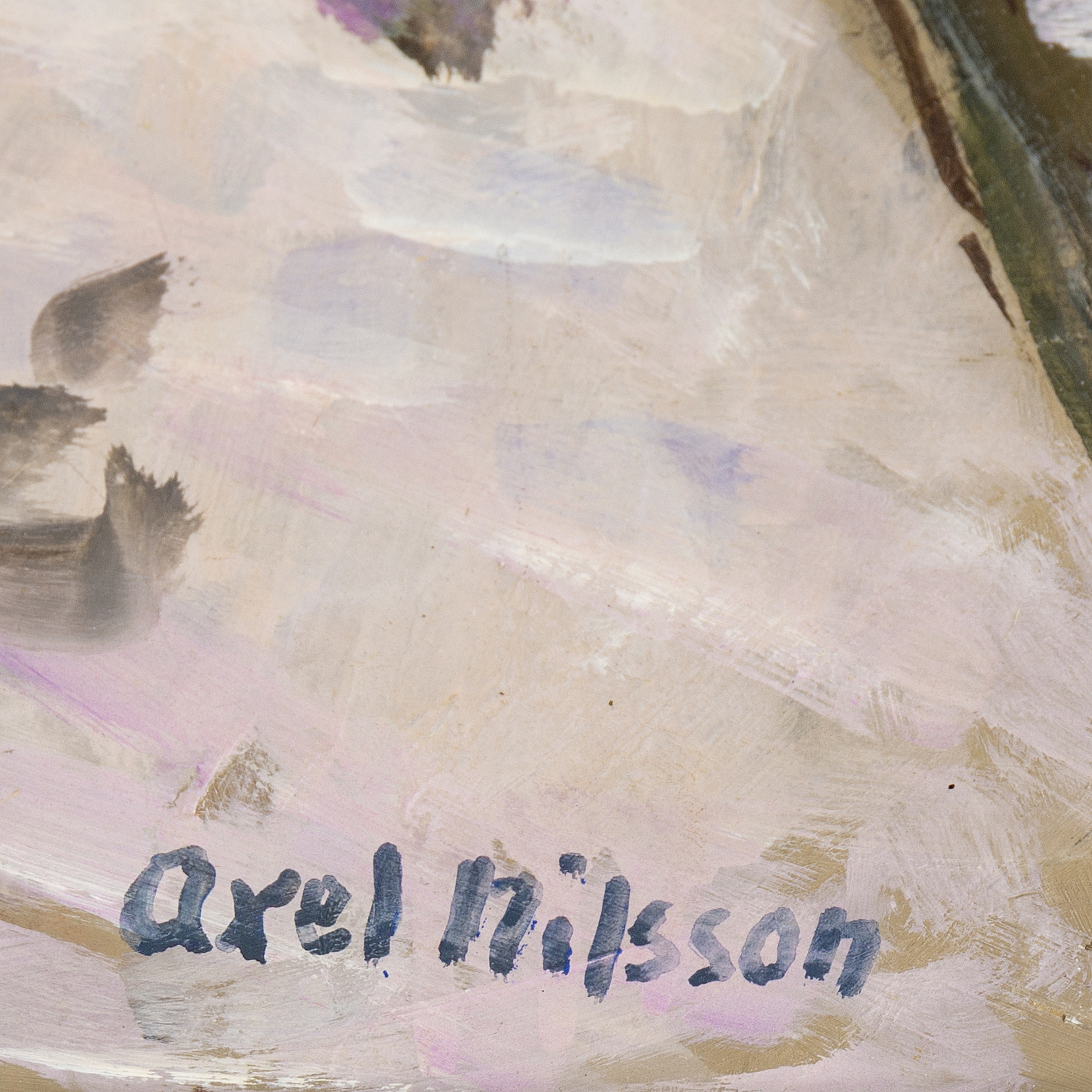 AXEL NILSSON, oil on paper-panel, signed. - Bukowskis