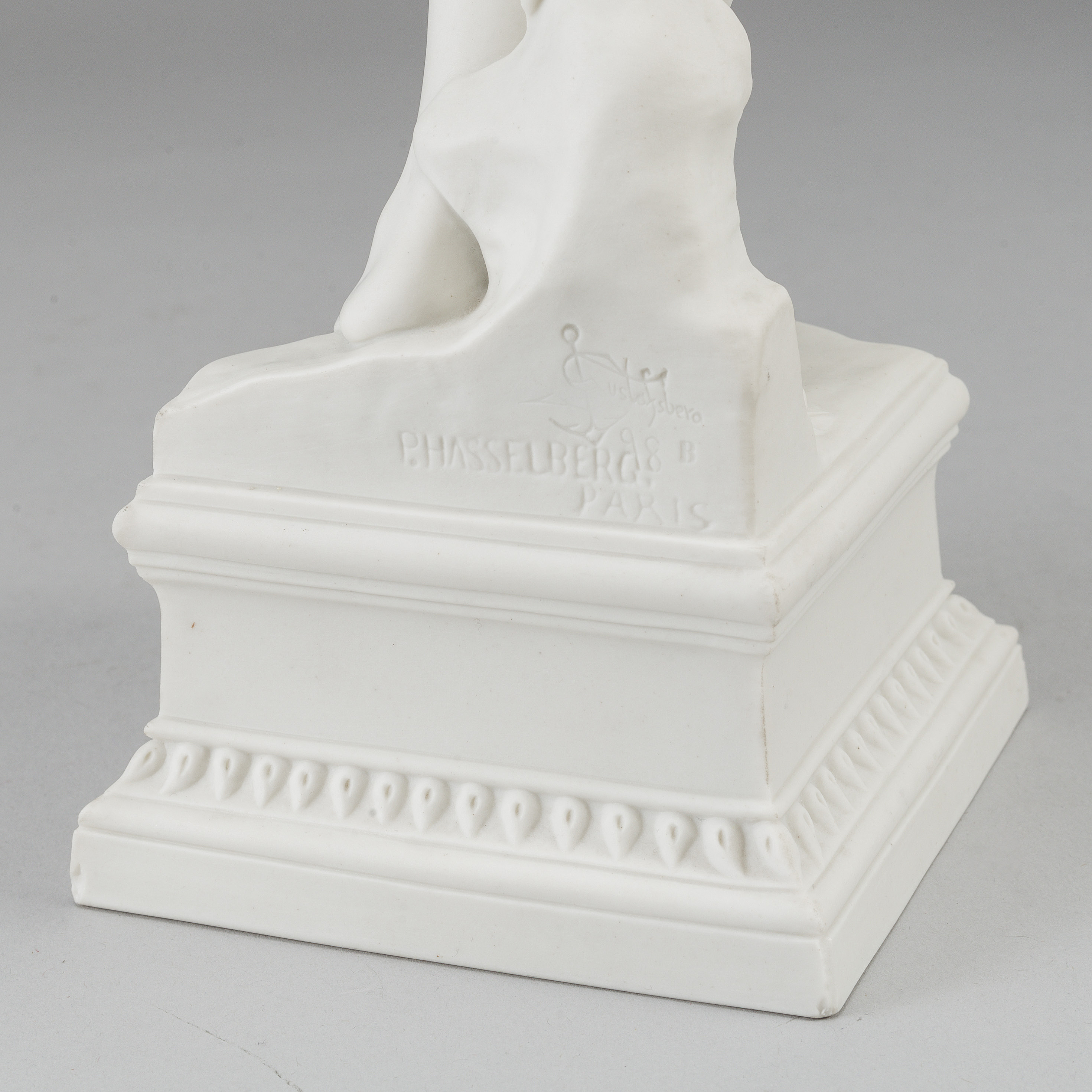 PER HASSELBERG, after. Sculpture. Parian. Stamped. Dated -98. - Bukowskis