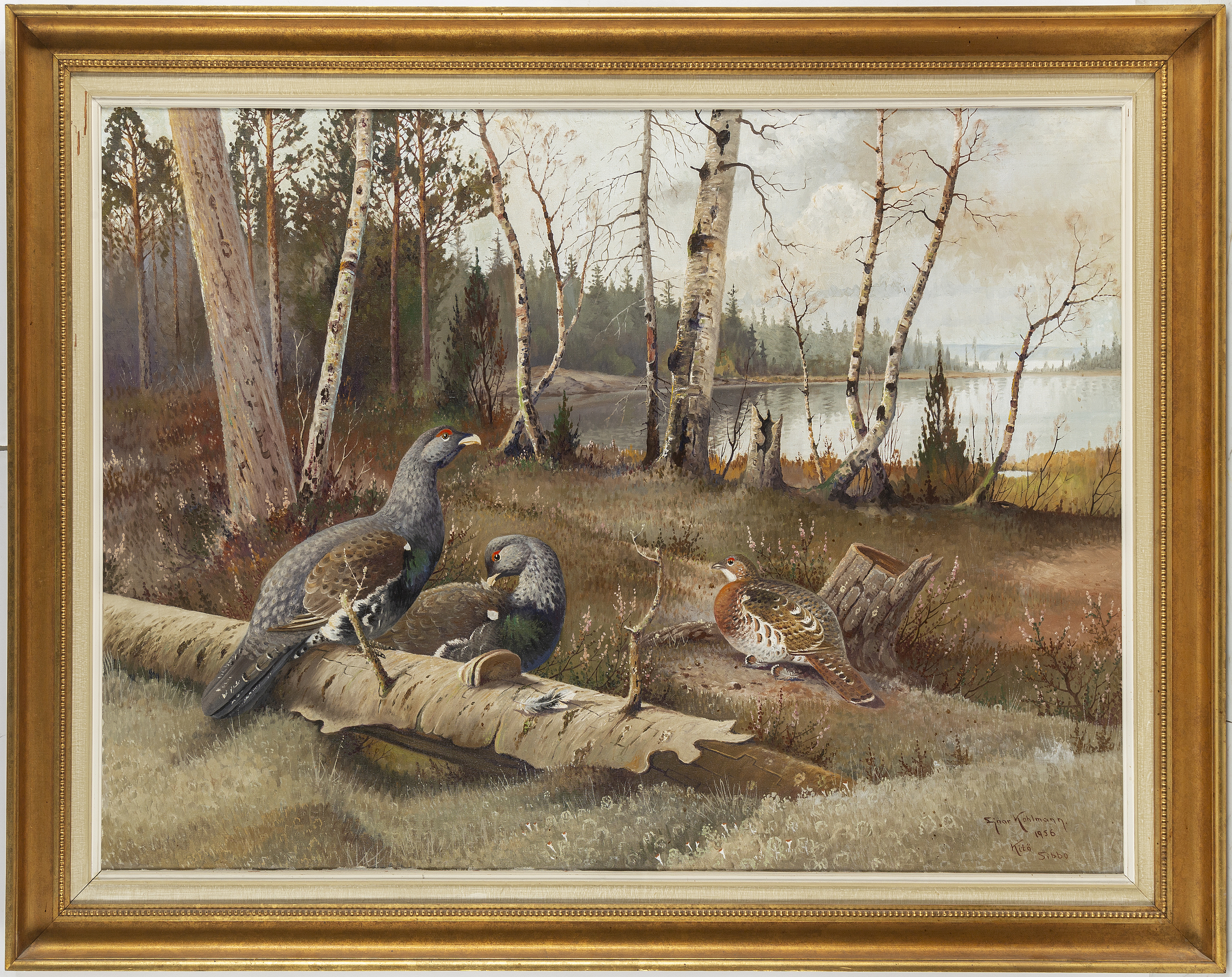 EJNAR KOHLMANN, oil on canvas, signed and dated Kitö Sibbo 1956 ...