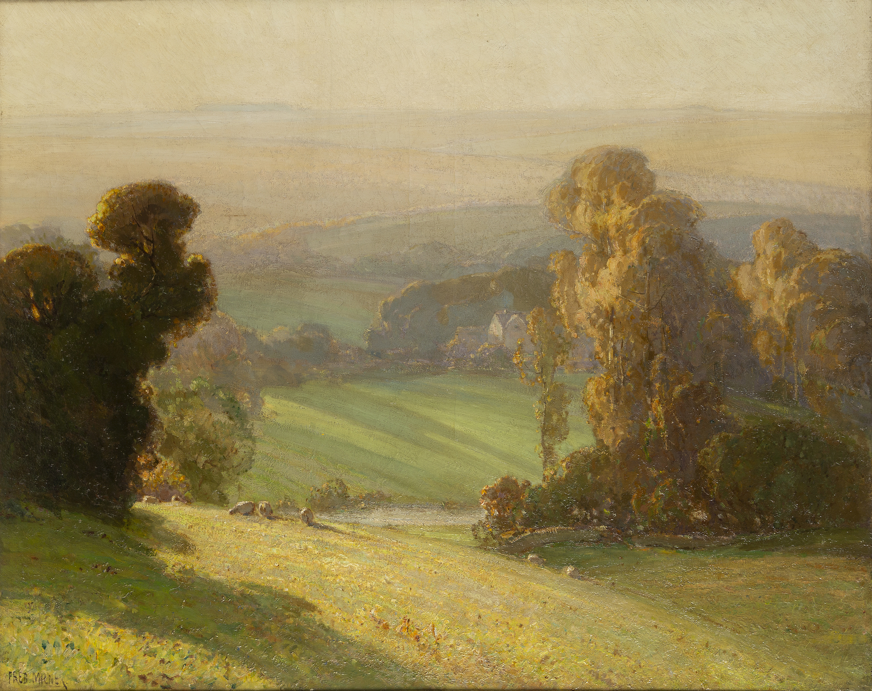 FRED MILNER, lil on canvas, signed. - Bukowskis