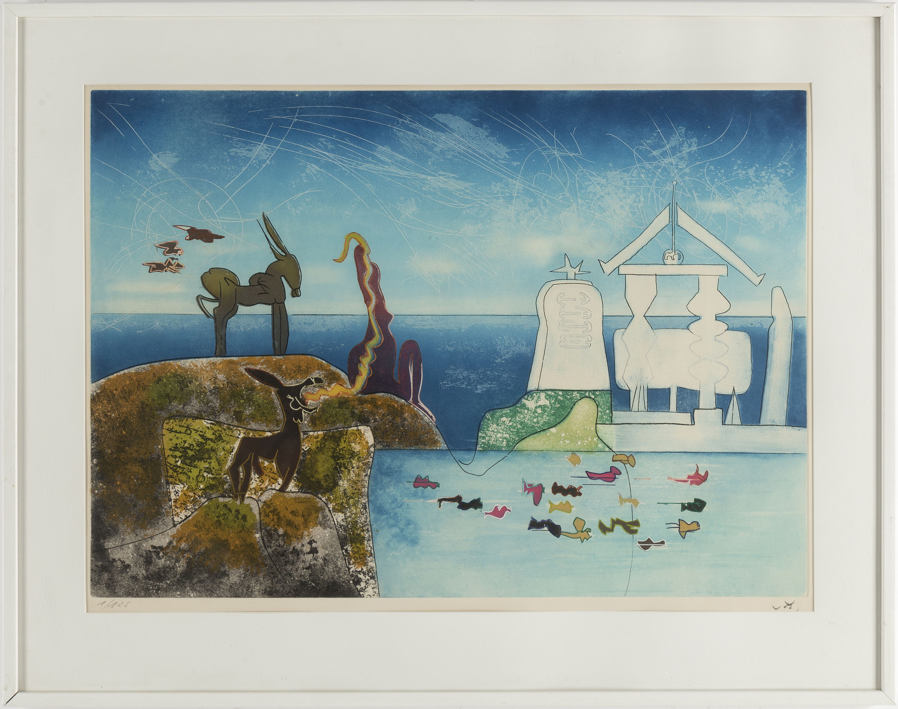 ROBERTO MATTA, an etching with aquatint, signed and numbered 1/125 ...