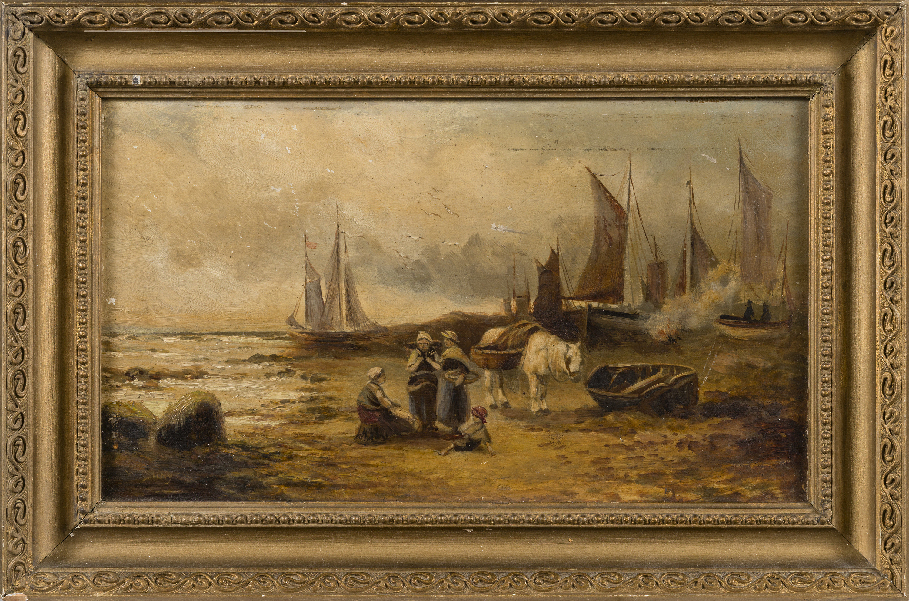 WILLIAM SHAYER, hänen tapaansa, öljy levylle, signeerattu. - Bukowskis