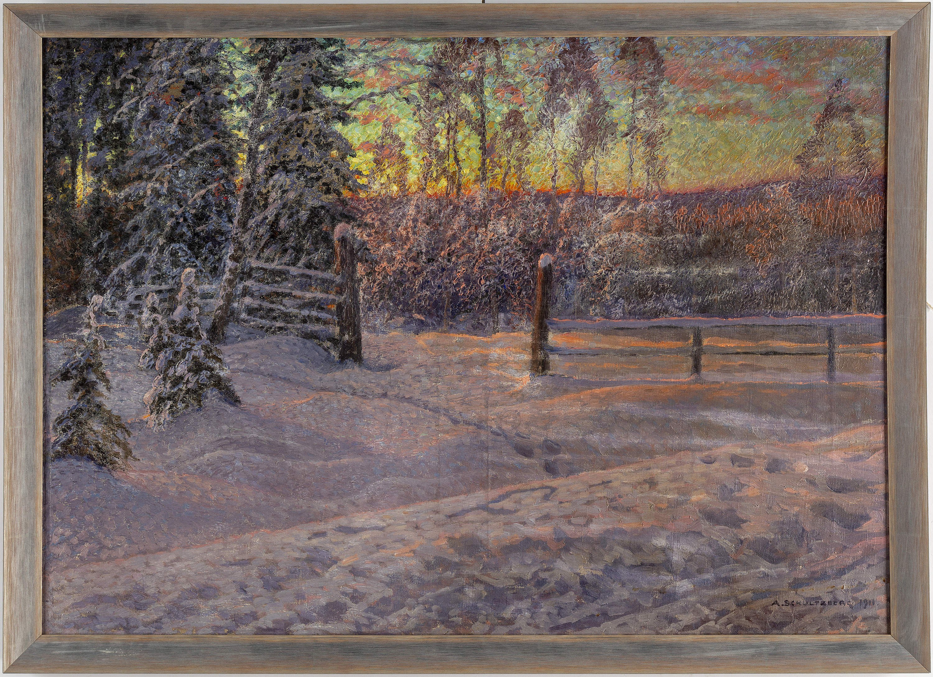 ANSHELM SCHULTZBERG, oil on canvas, signed and dated 1911. - Bukowskis