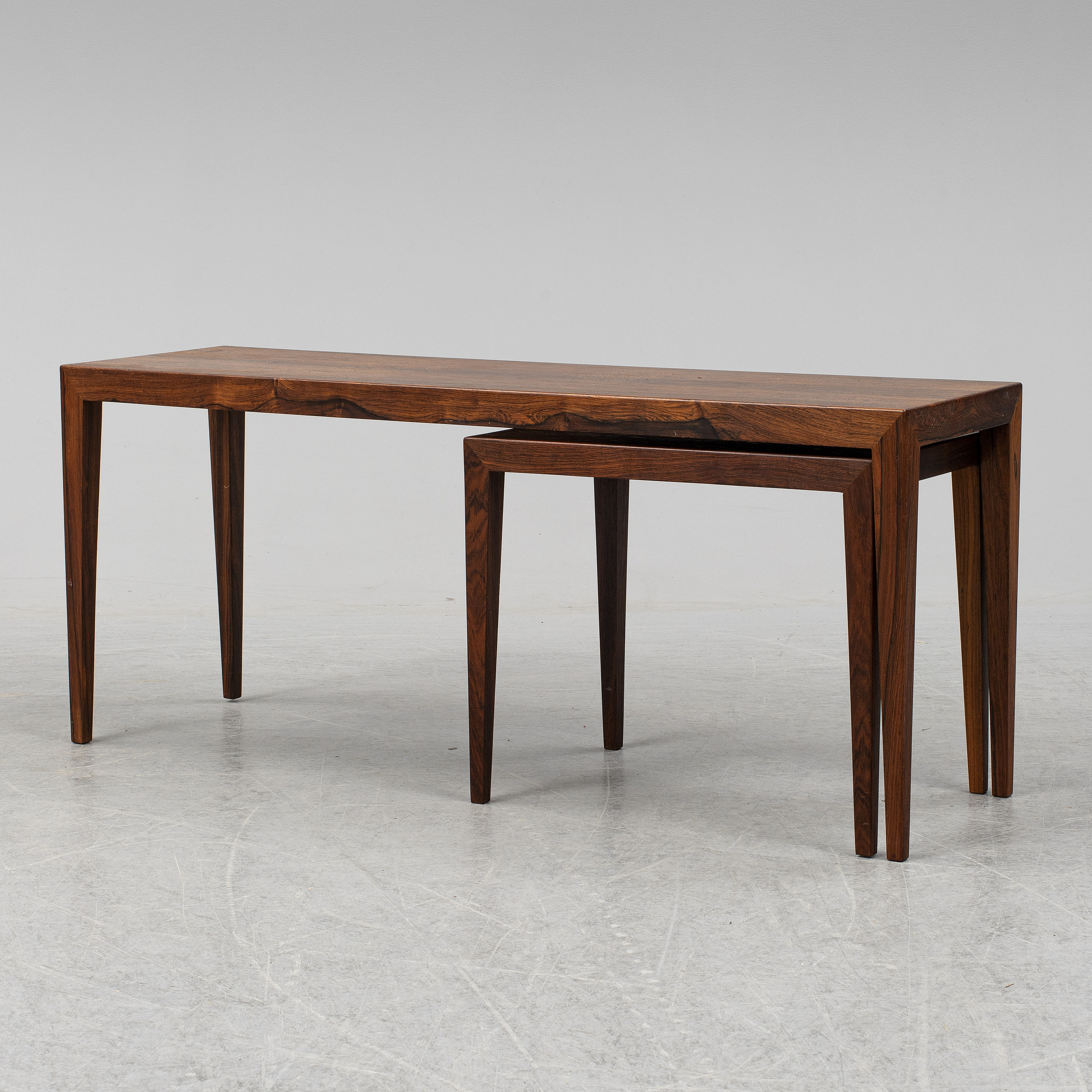 SEVERIN HANSEN, sidobord, 2 st , Haslev, Danmark, 1960-tal. - Bukowskis