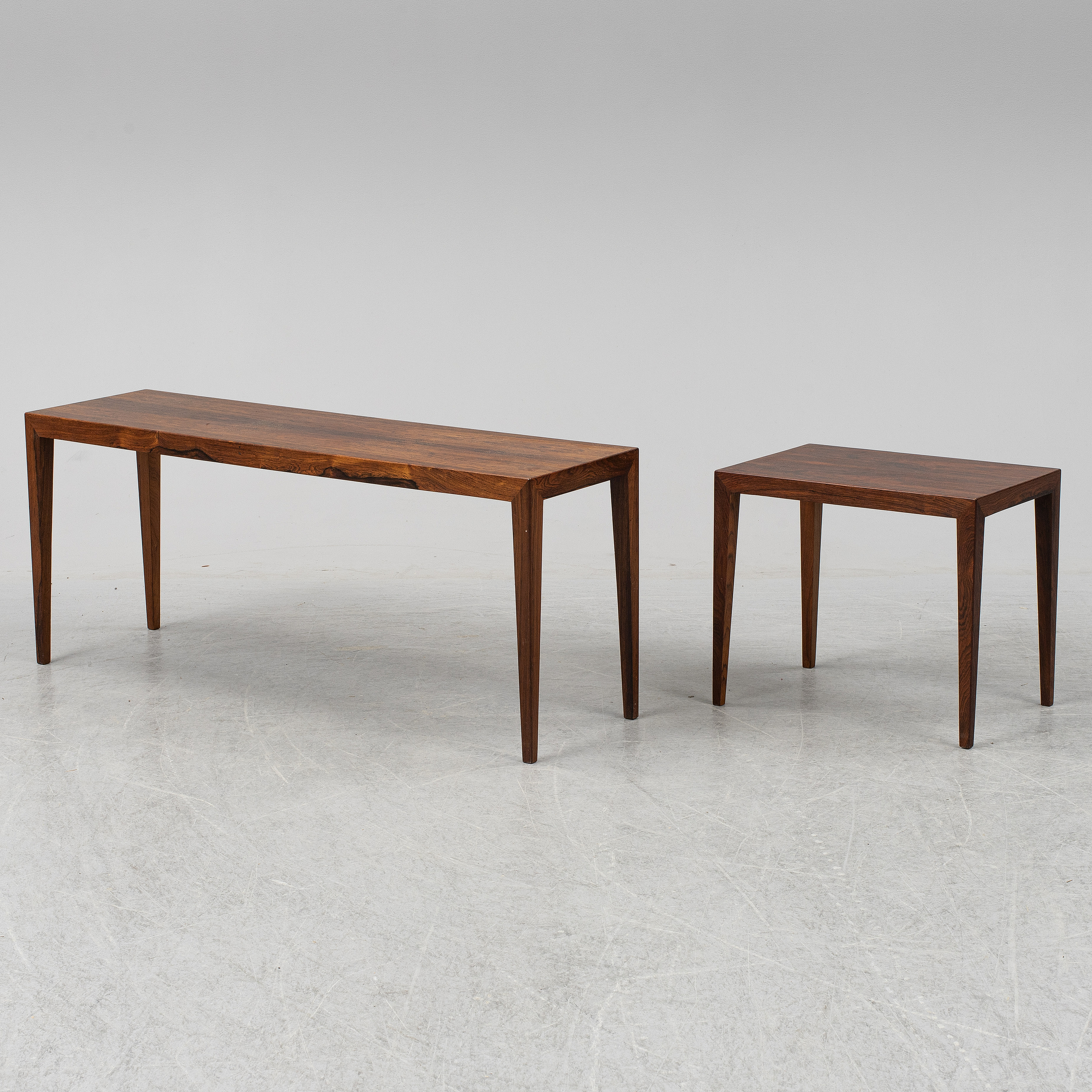 SEVERIN HANSEN, sidobord, 2 st , Haslev, Danmark, 1960-tal. - Bukowskis