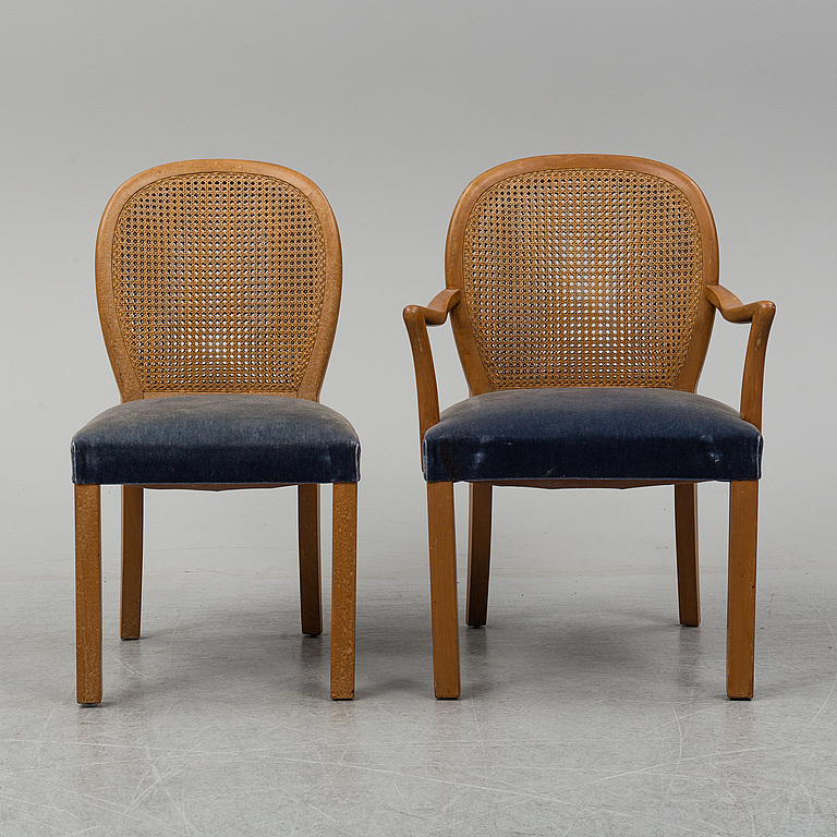 STOLAR, 8 st, Swedish Modern, 1940-tal. - Bukowskis